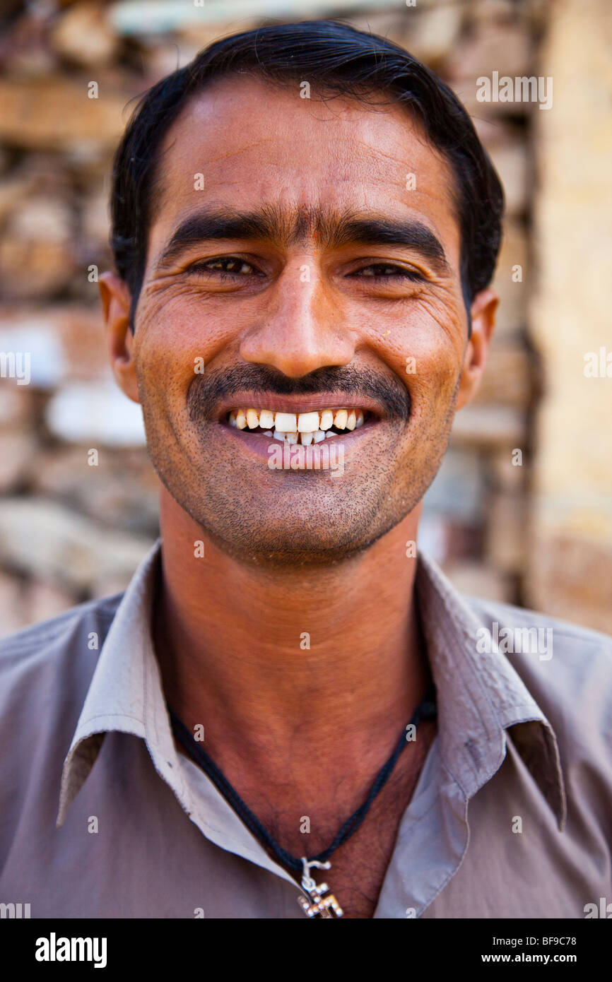 Indian man in Pushkar in Rajasthan India Stock Photo - Alamy