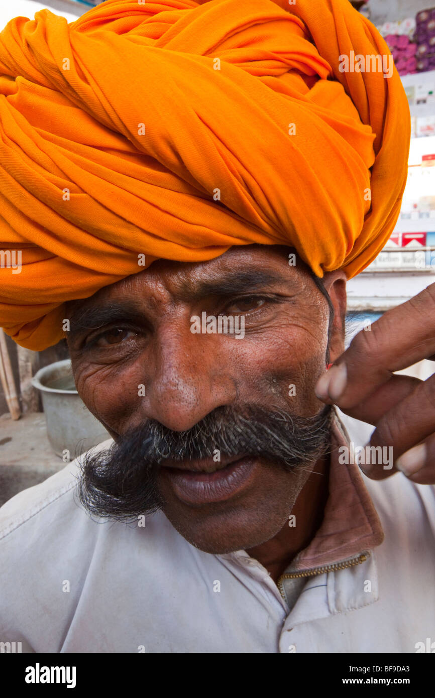 Rajput man at the Pushkar Mela in Pushkar in Rajasthan India Stock ...