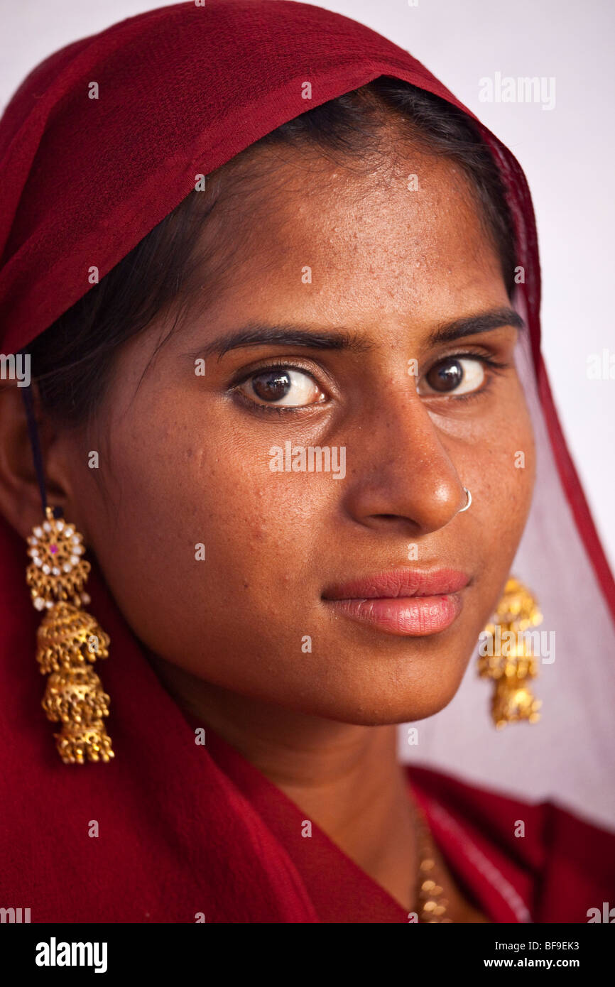 Rajput woman at the Pushkar Mela in Pushkar in Rajasthan India Stock ...