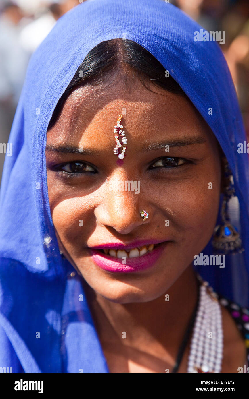 Rajput woman at the Pushkar Mela in Pushkar in Rajasthan India Stock ...