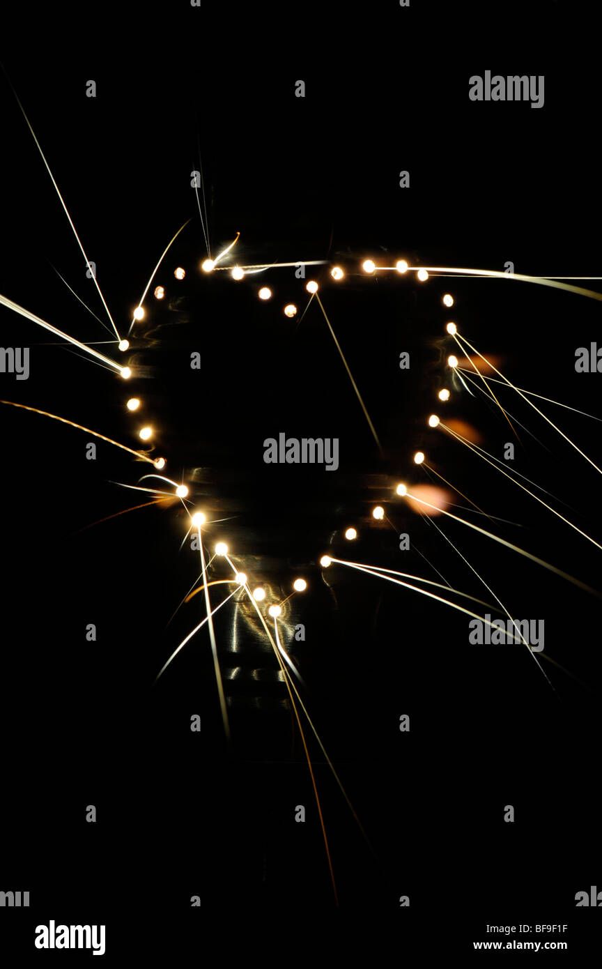 Sparkling heart shape pattern Stock Photo - Alamy