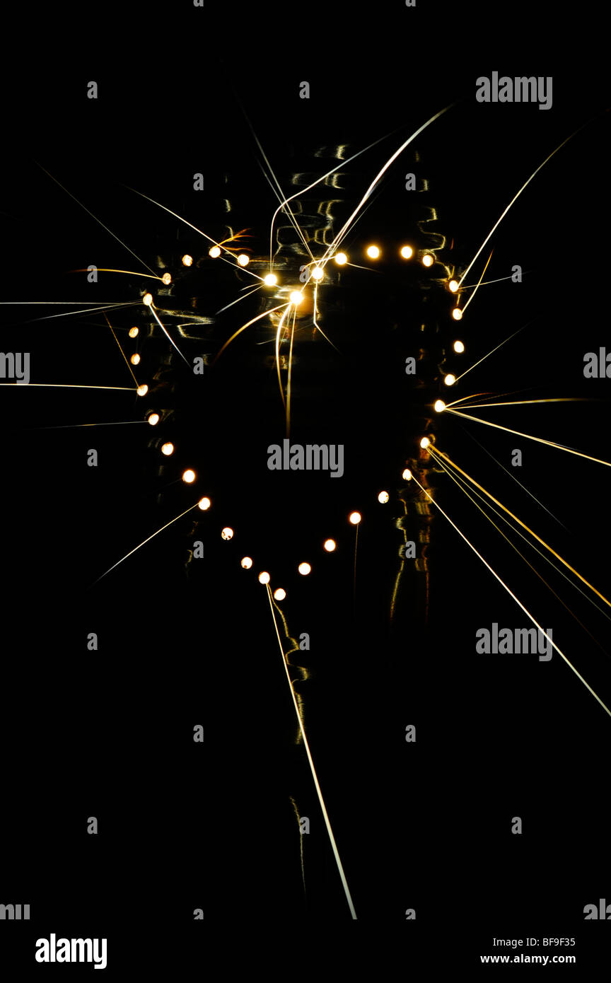 Sparkling heart shape pattern Stock Photo - Alamy