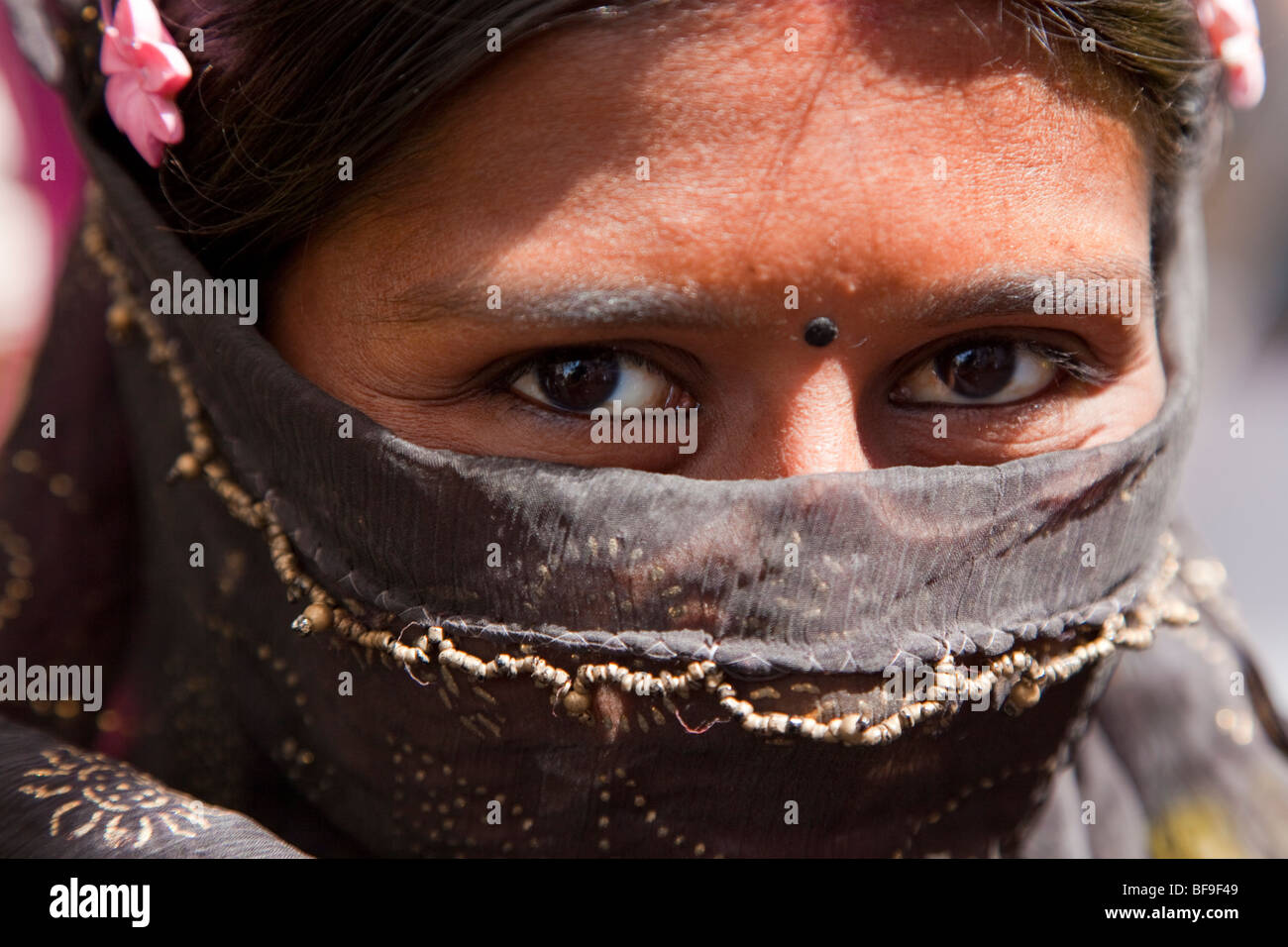 Rajput woman at the Pushkar Mela in Pushkar in Rajasthan India Stock ...