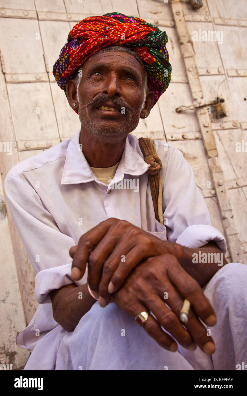 Rajput man at the Pushkar Mela in Pushkar in Rajasthan India Stock ...