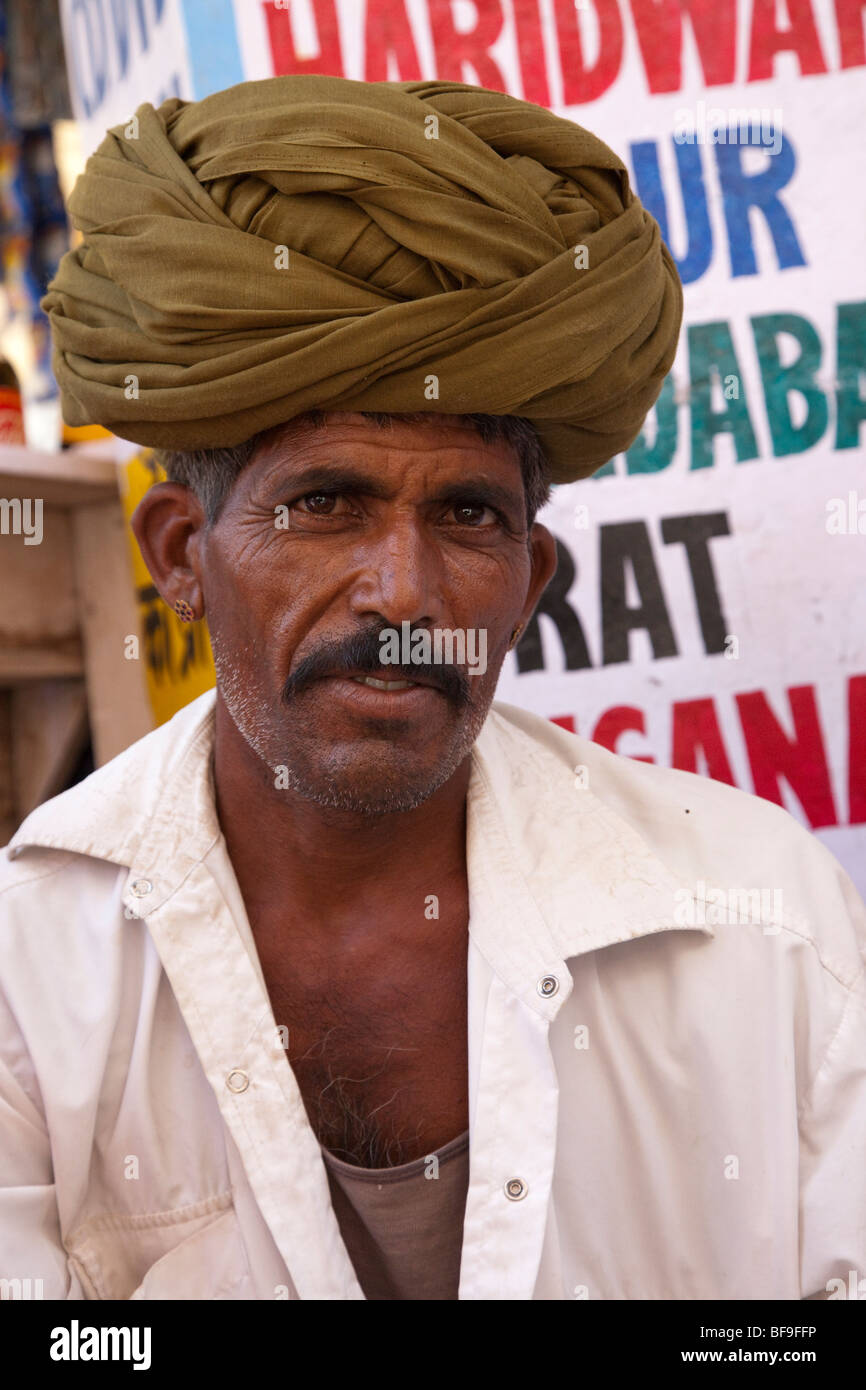 Rajput man at the Pushkar Mela in Pushkar in Rajasthan India Stock ...