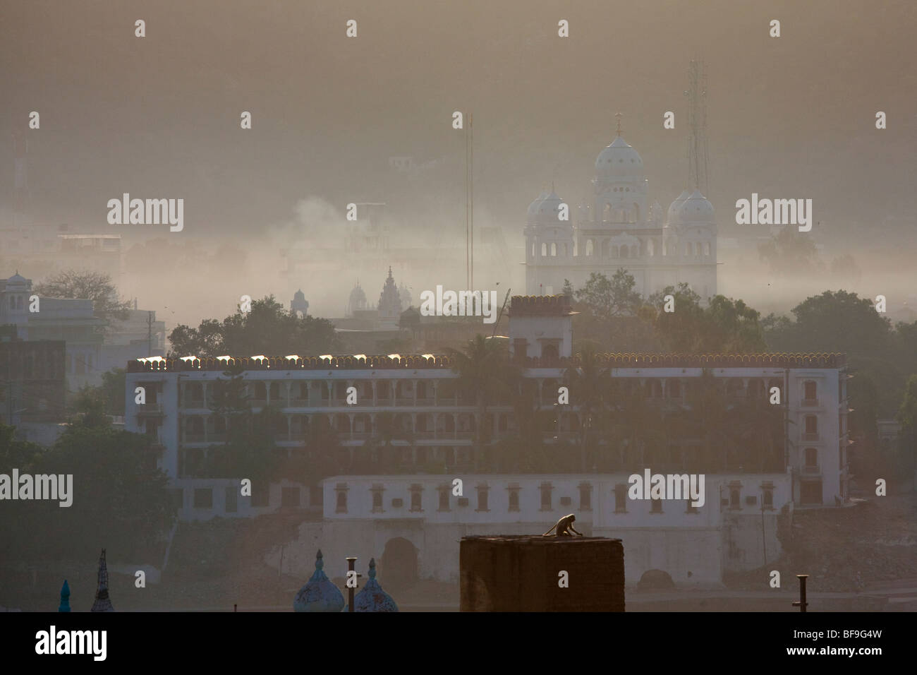 Rooftop view over Pushkar in Rajasthan India Stock Photo - Alamy
