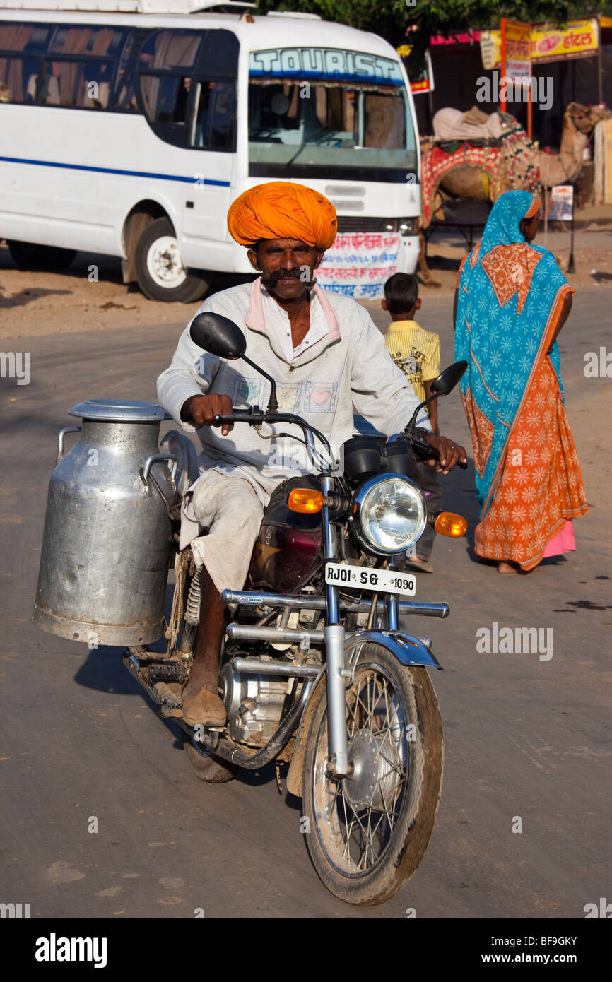 Indian milkman hi-res stock photography and images - Alamy