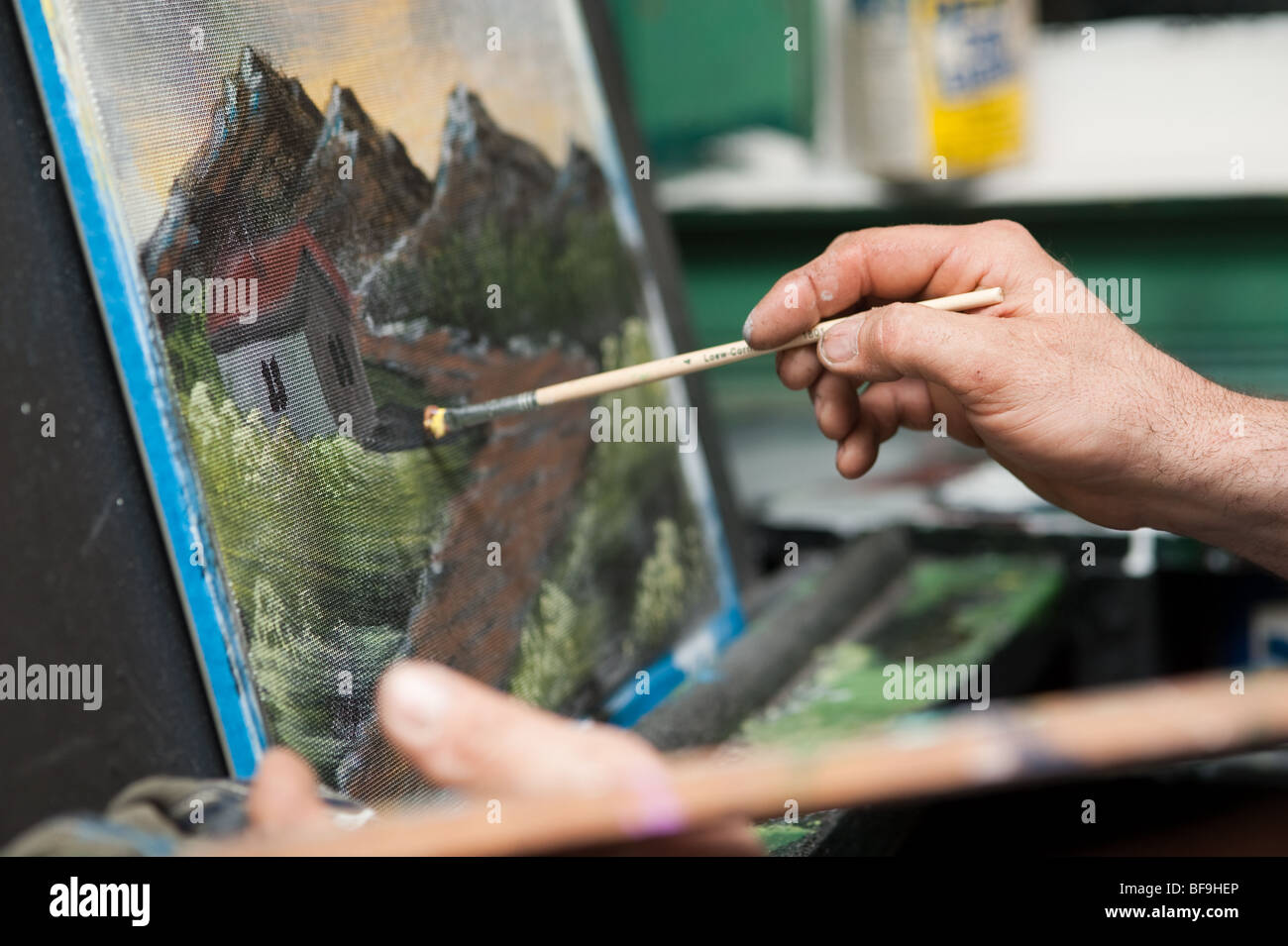 Baltimore Screen painting John Octavec Stock Photo - Alamy