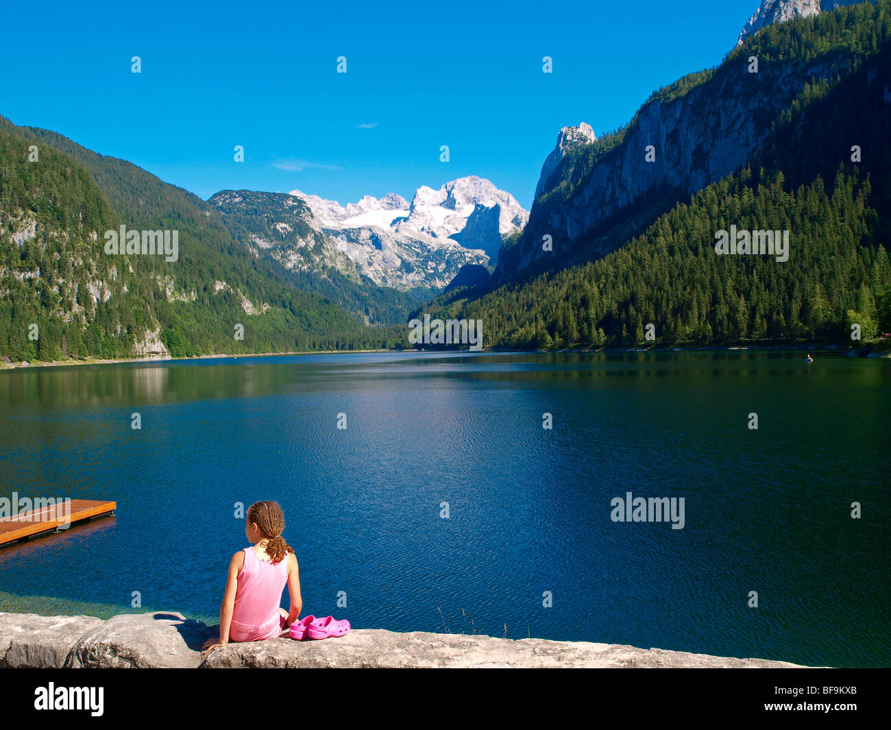 lake Gosausee, mountain Dachstein, Austria Stock Photo - Alamy