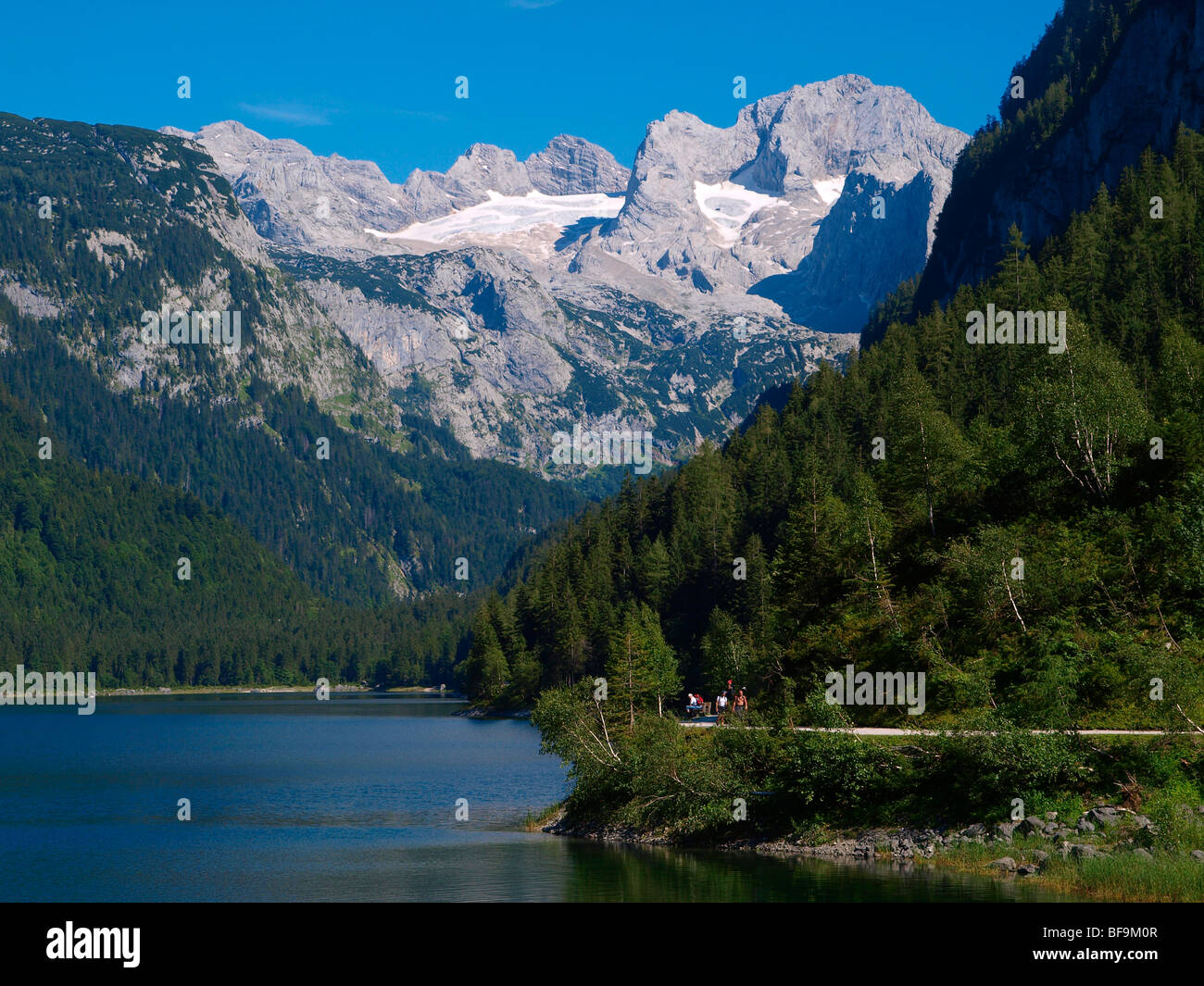 lake Gosausee, mountain Dachstein, Austria Stock Photo - Alamy