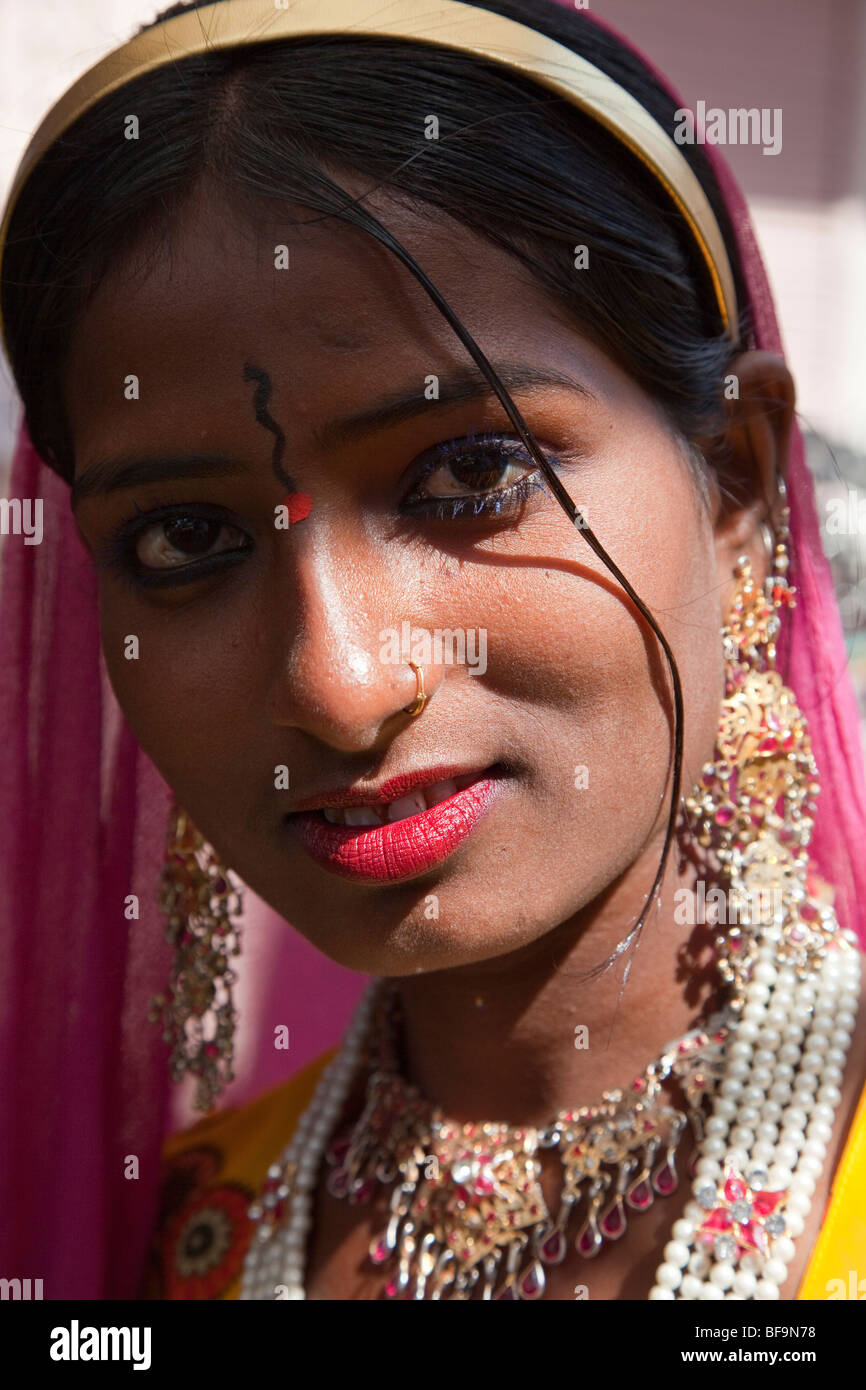 Rajput woman at the Pushkar Mela in Pushkar in Rajasthan India Stock ...