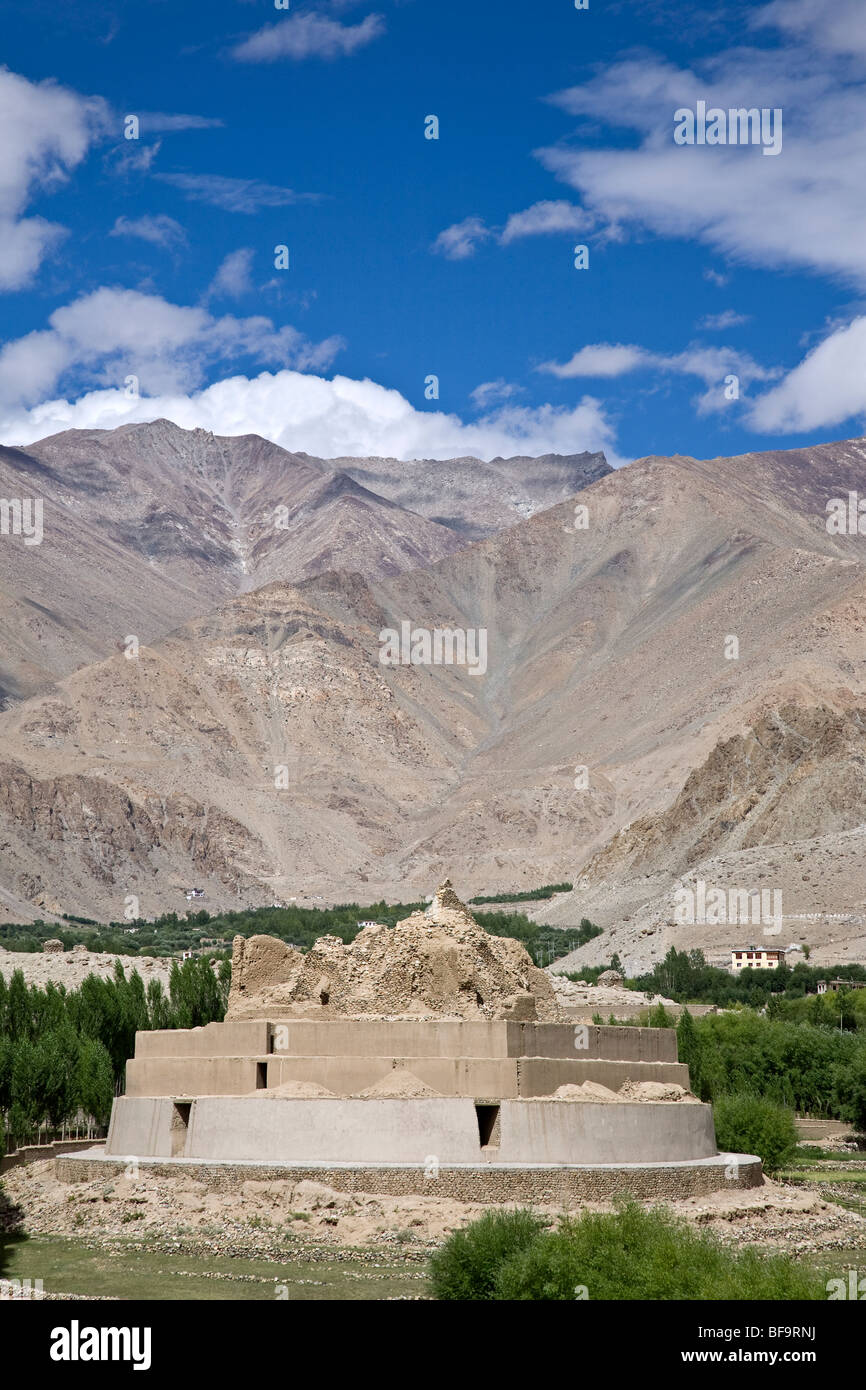 Tisserru Gompa (Old 11th century gompa under restoration). Leh. Ladakh ...