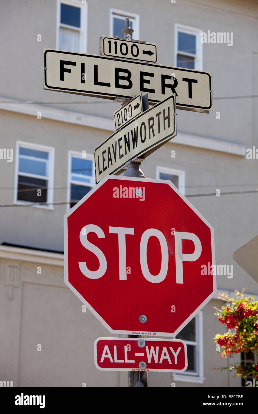 Filbert street san francisco hi-res stock photography and images - Alamy