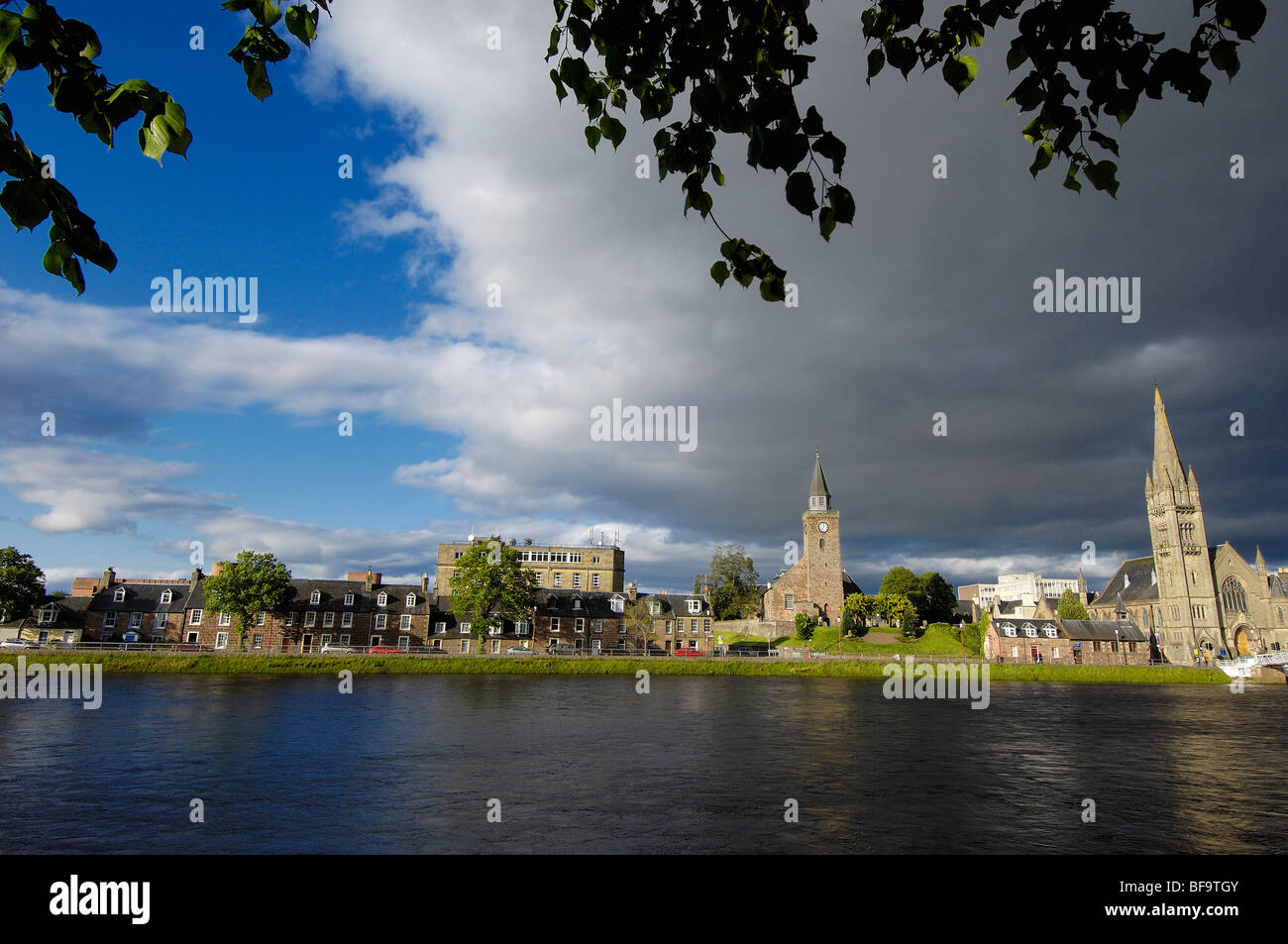 Inverness and Ness River. Highland Region. Scotland. UK Stock Photo - Alamy