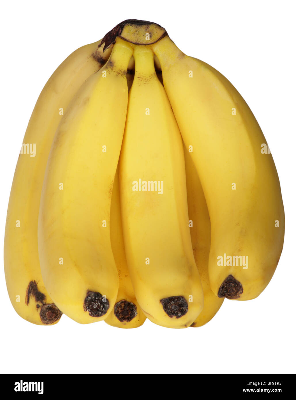 six banana in yellow peel Stock Photo - Alamy