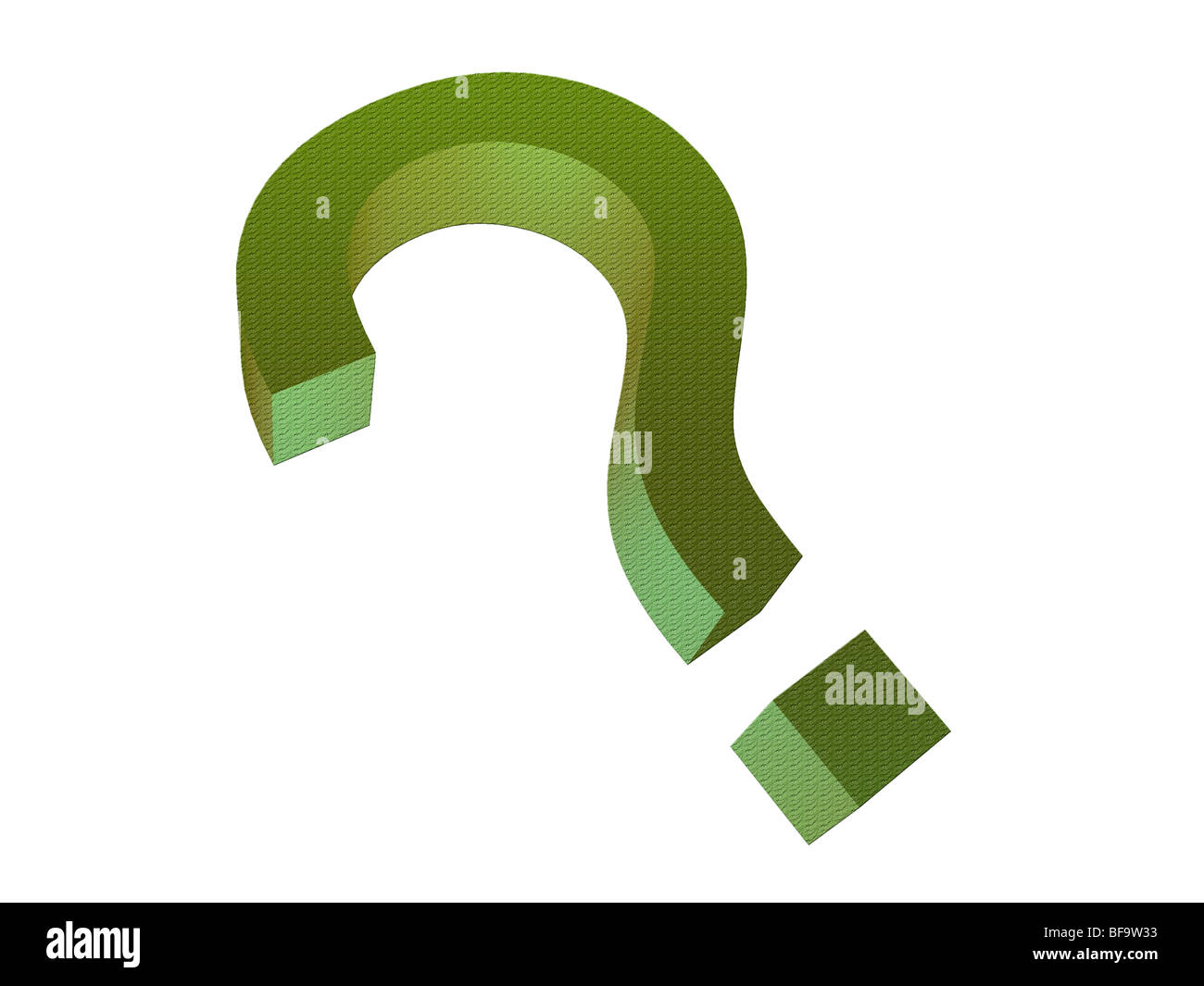 3d white question mark hi-res stock photography and images - Alamy