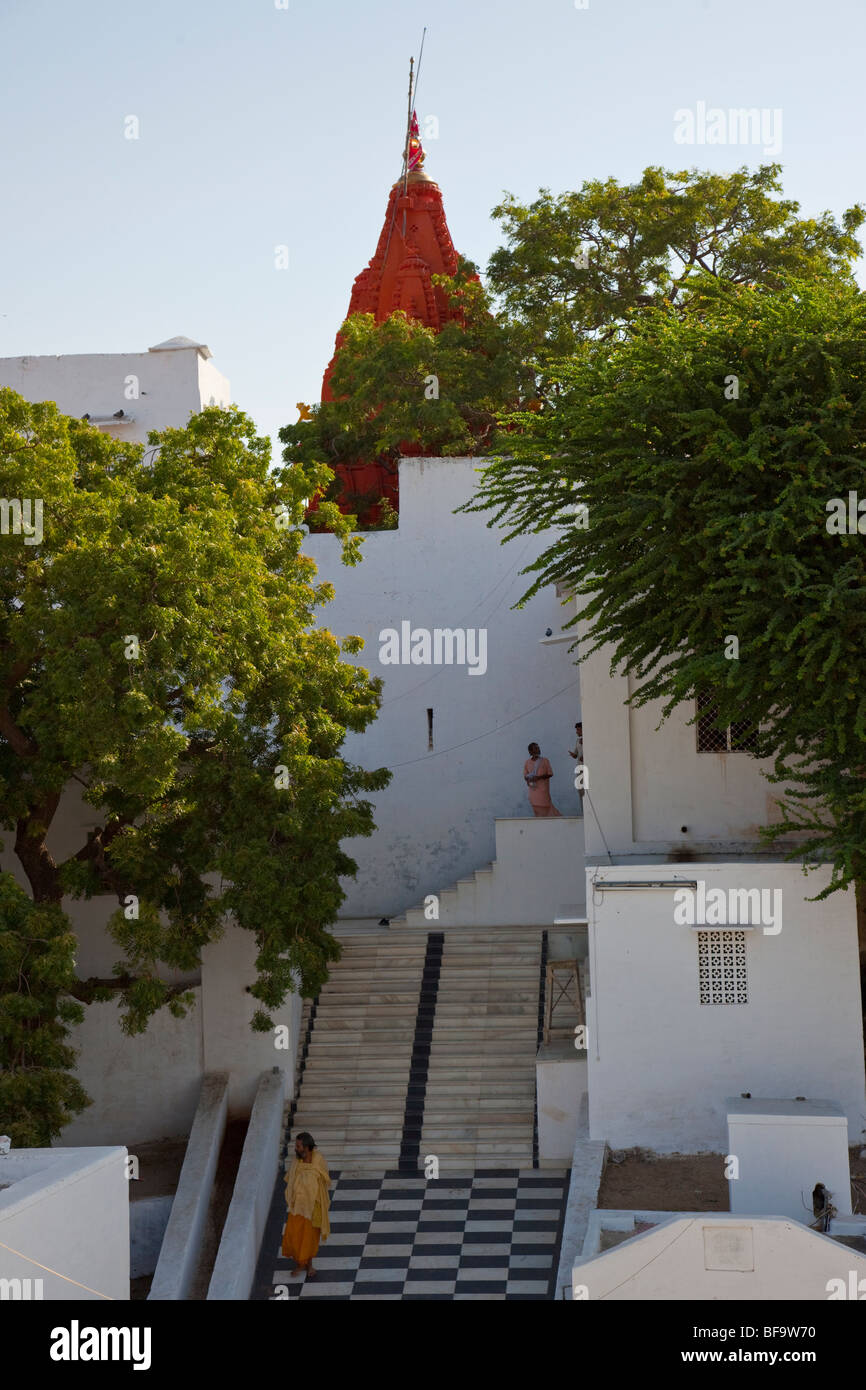 Brahma Temple in Pushkar in Rajasthan India Stock Photo - Alamy