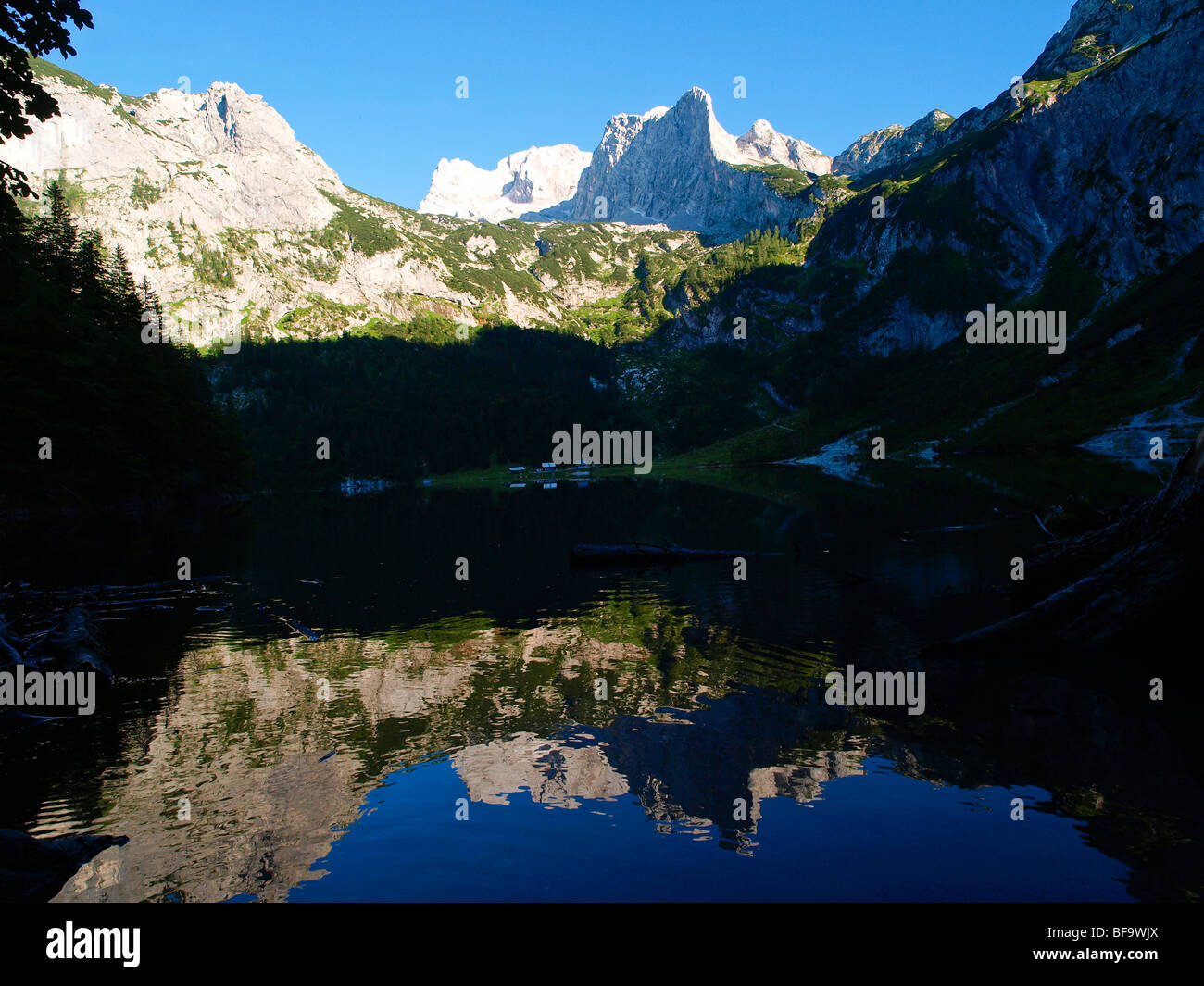 lake Gosausee, mountain Dachstein, Austria Stock Photo - Alamy