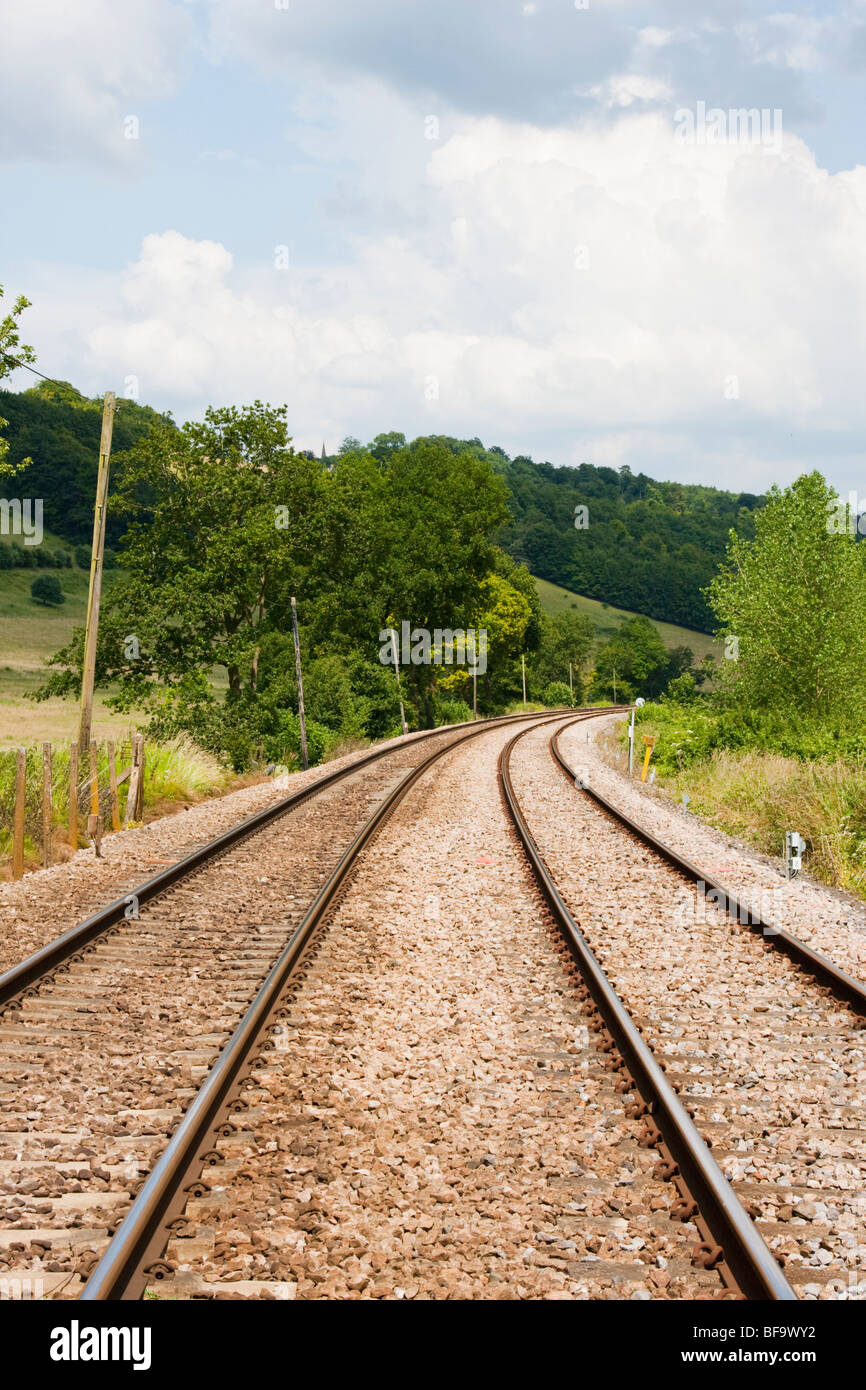 Summer railway lines hi-res stock photography and images - Alamy