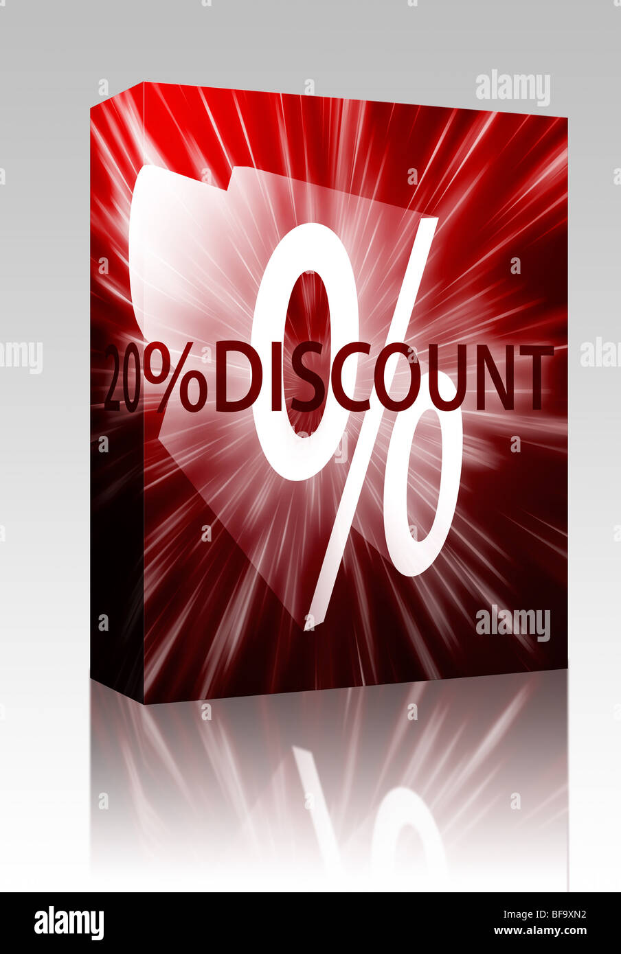 Software package box twenty percent discount hi-res stock photography ...