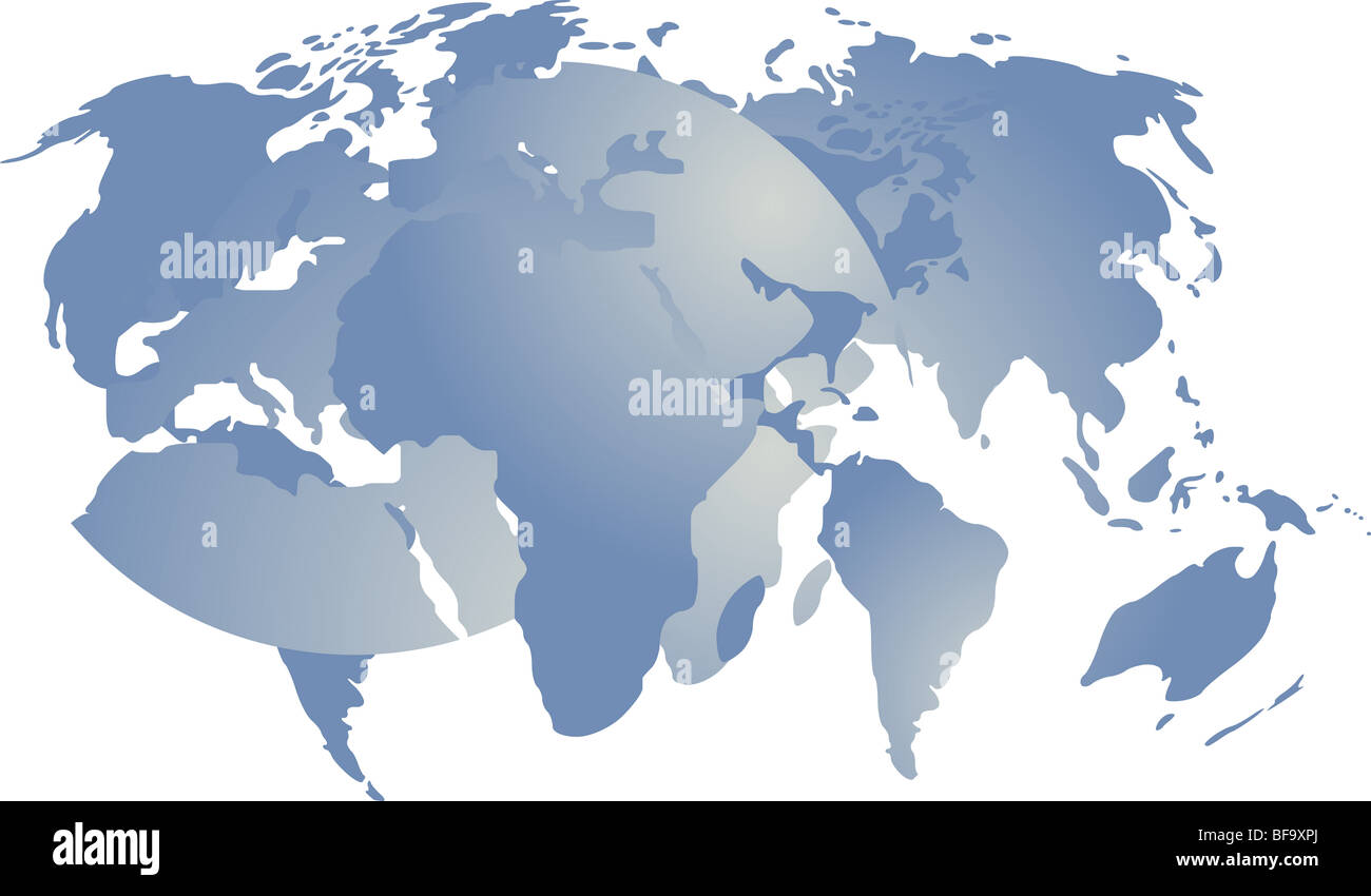 Abstract design of international maps and globe Stock Photo - Alamy