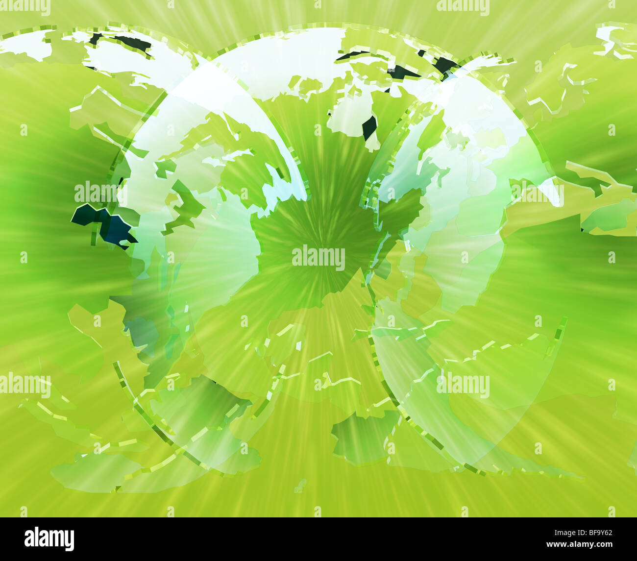 Glowing translucent world map globes hi-res stock photography and ...