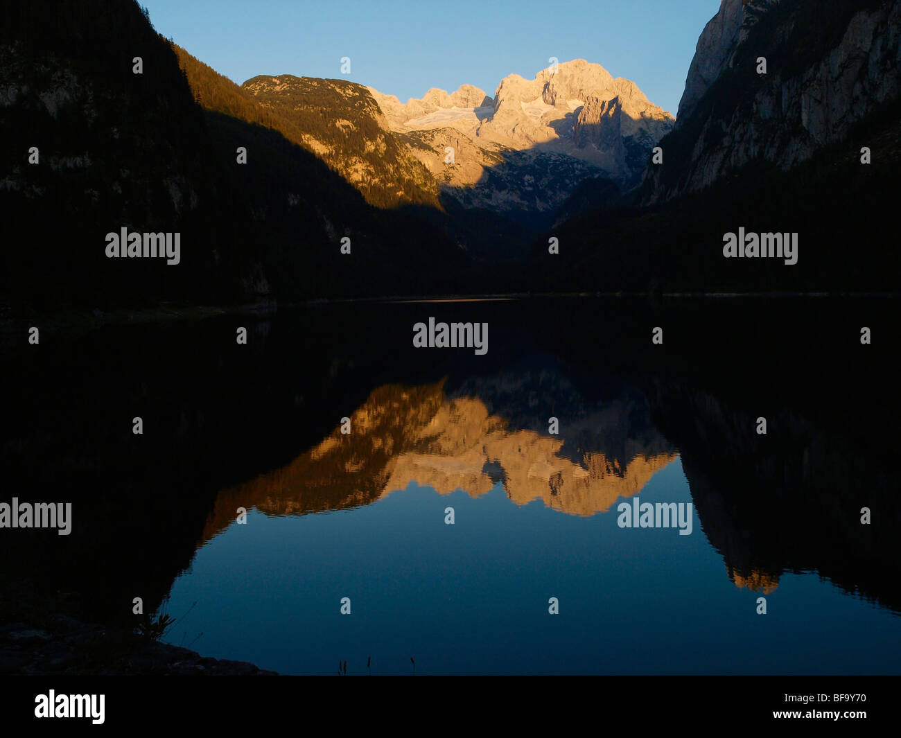 lake Gosausee, mountain Dachstein, Austria Stock Photo - Alamy