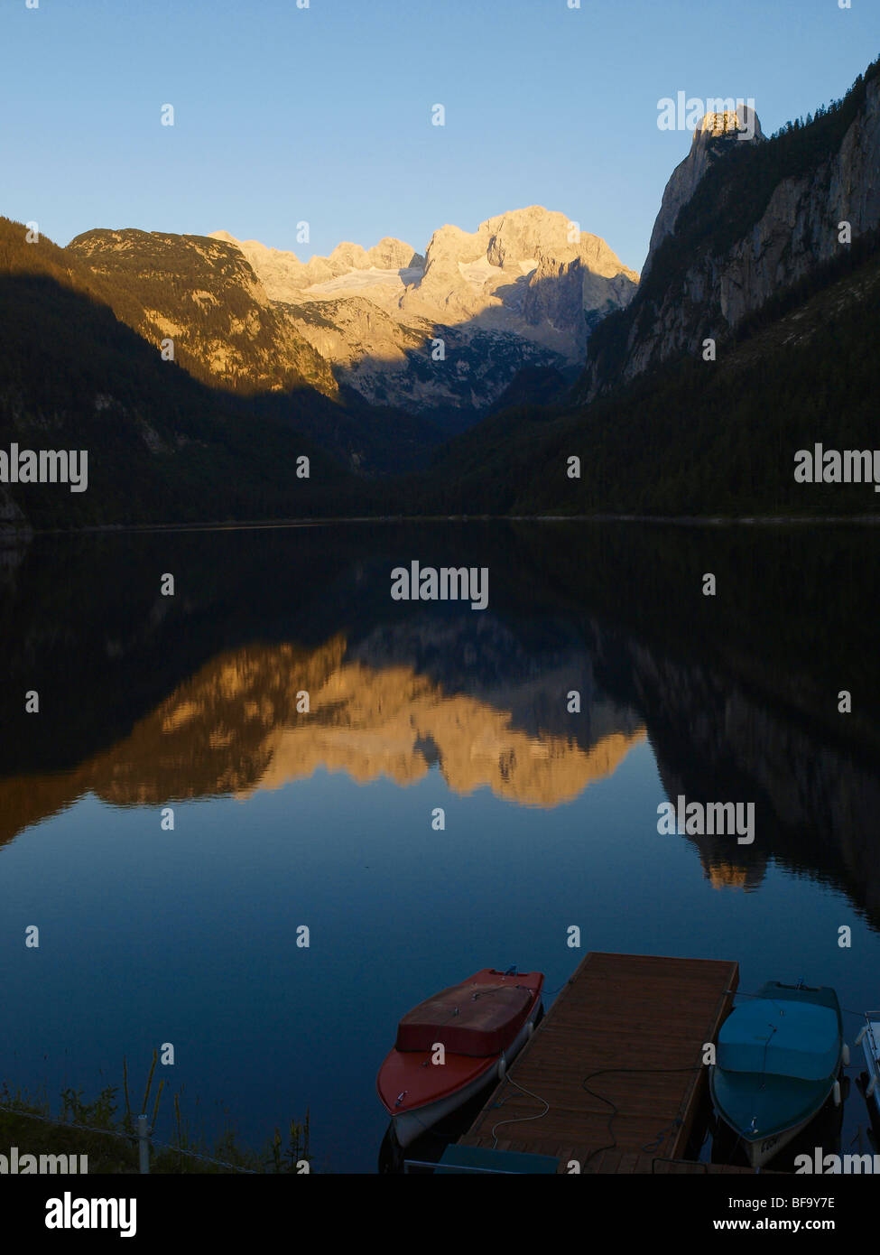 lake Gosausee, mountain Dachstein, Austria Stock Photo - Alamy