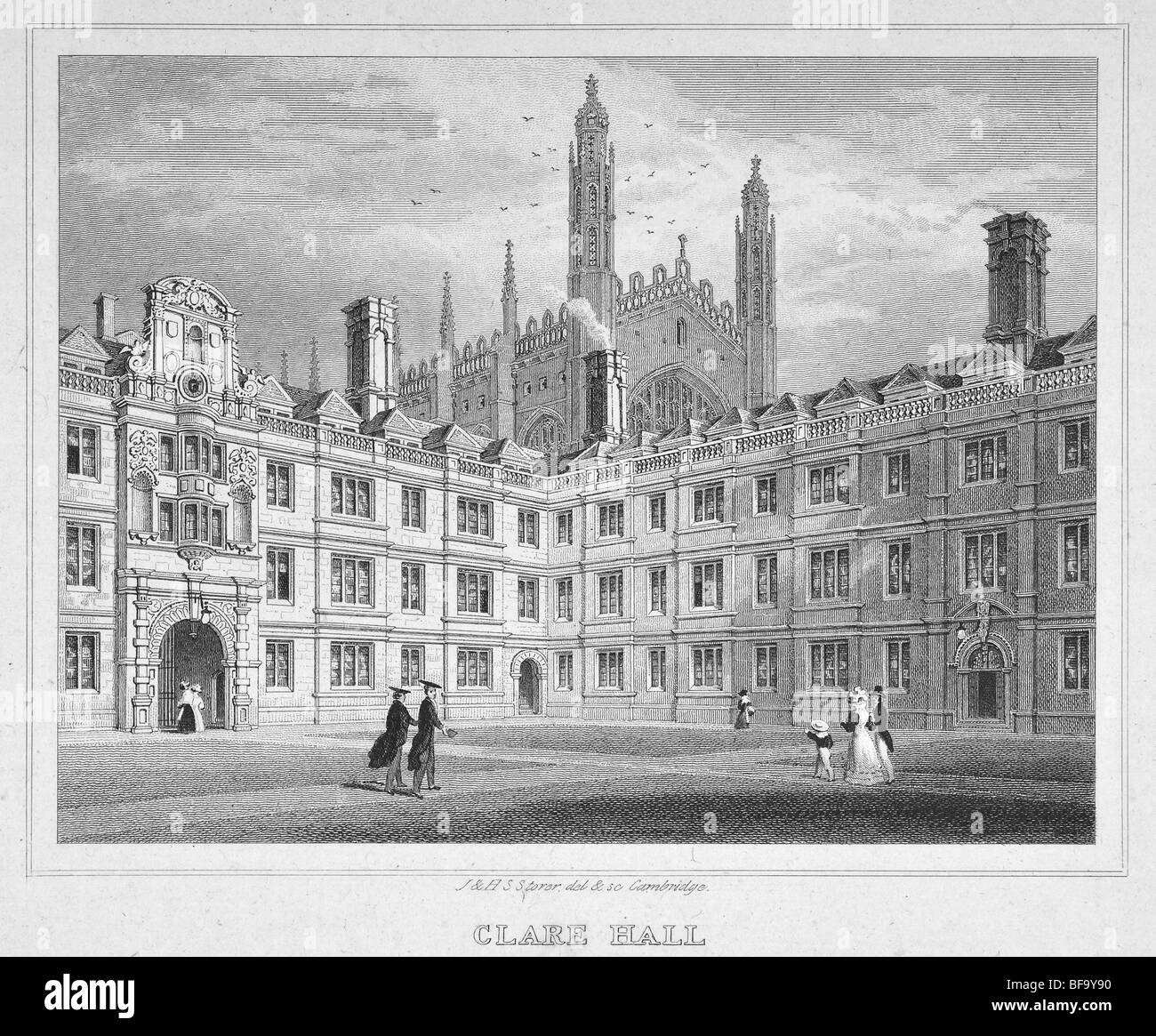 Clare Hall (Clare College), Cambridge – interior of seventeenth-century ...