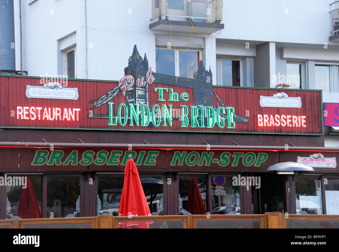 The London Bridge restaurant, Calais, France Stock Photo - Alamy