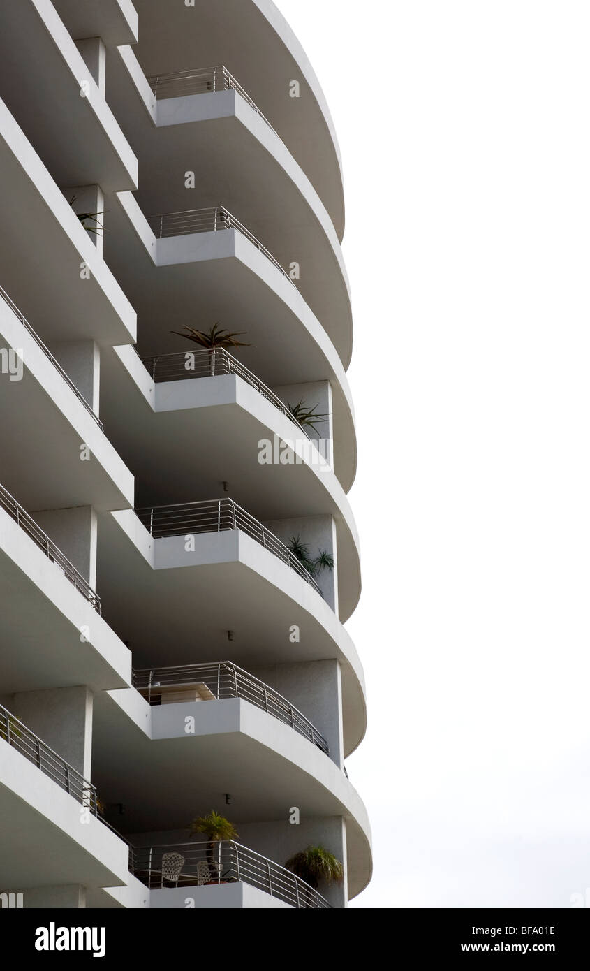Modern curved balconies hi-res stock photography and images - Alamy