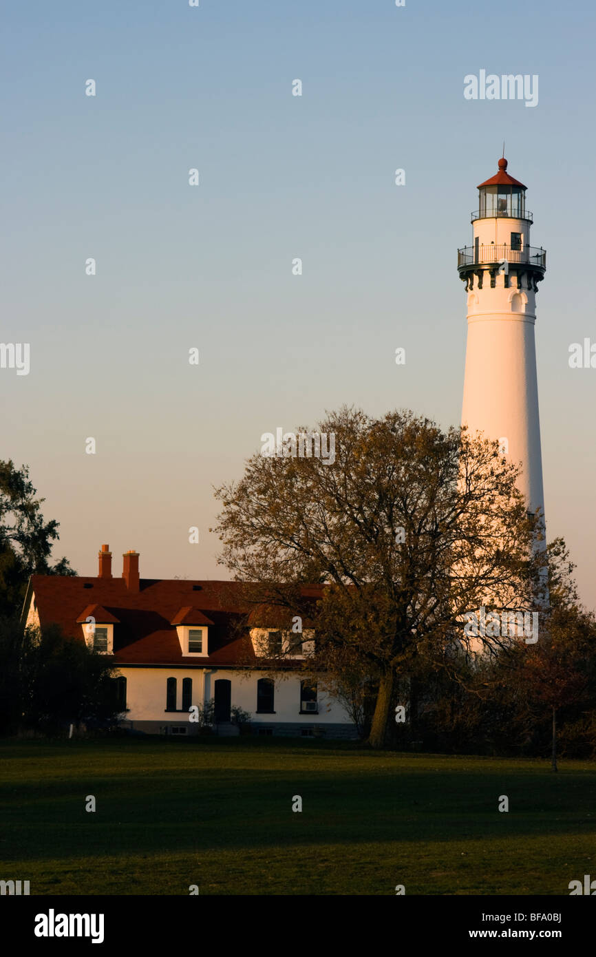 Wind Point Lighthouse Stock Photo - Alamy