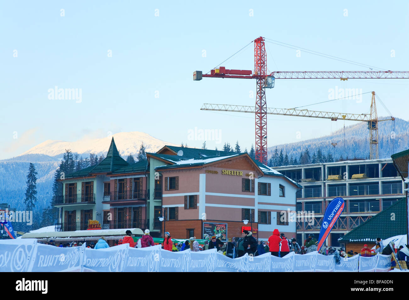 Bukovel ski resort hi-res stock photography and images - Alamy