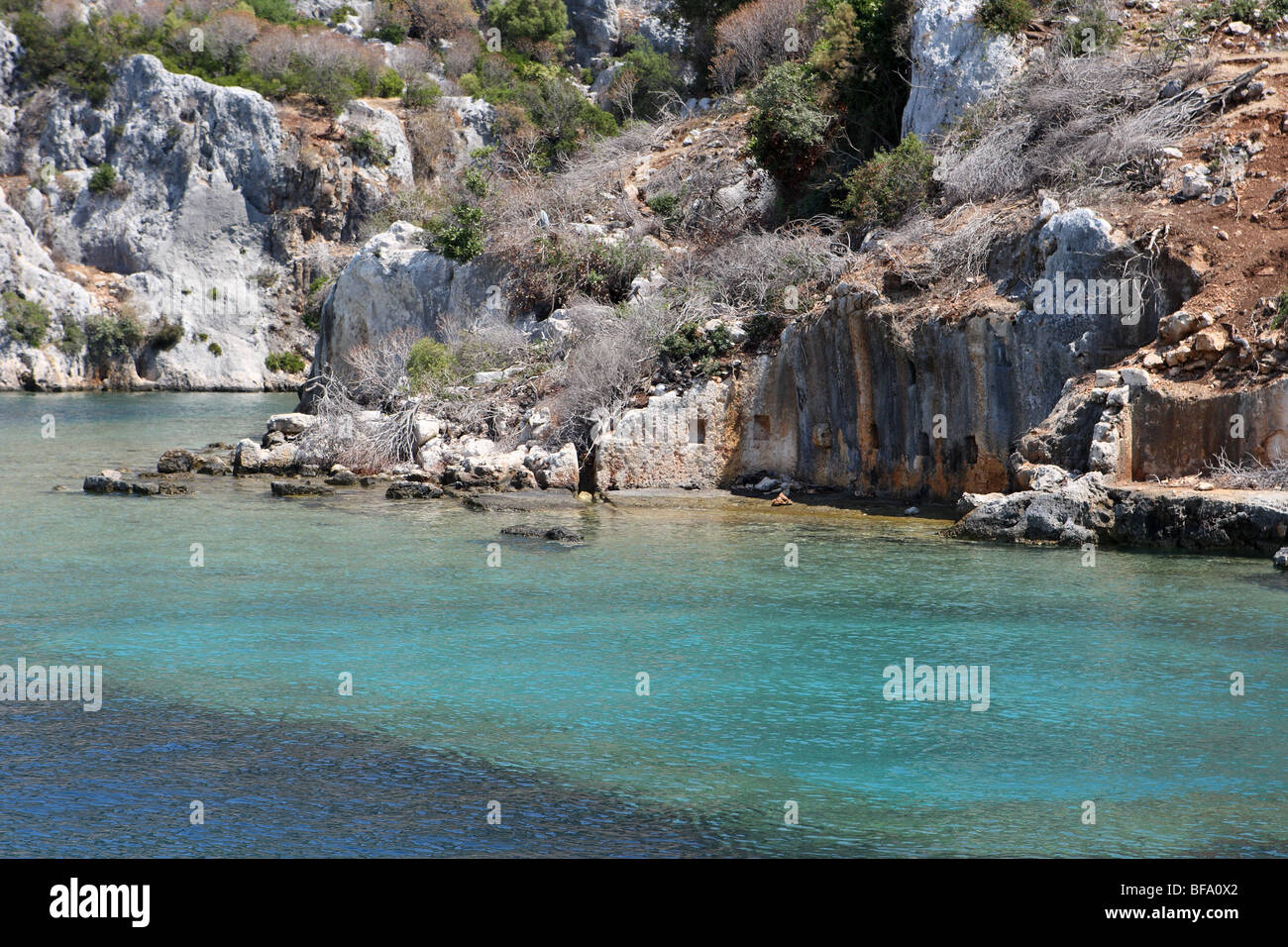 Sunken City of Kekova Turkey Stock Photo - Alamy