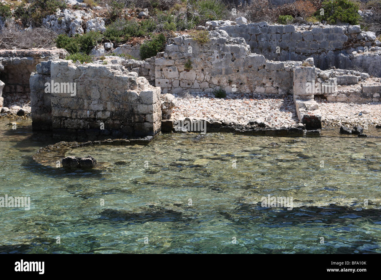 Sunken City of Kekova Turkey Stock Photo - Alamy