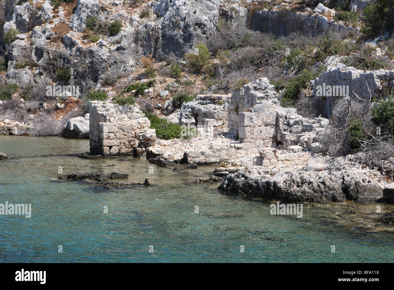 Sunken City of Kekova Turkey Stock Photo - Alamy