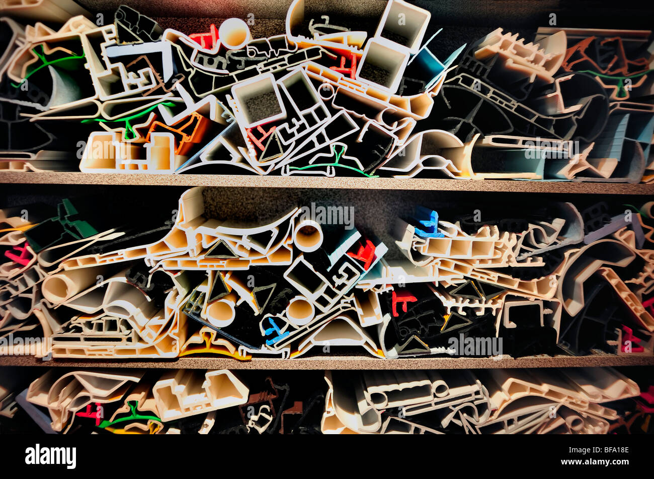 Plastics display recycling detail shape hi-res stock photography and ...