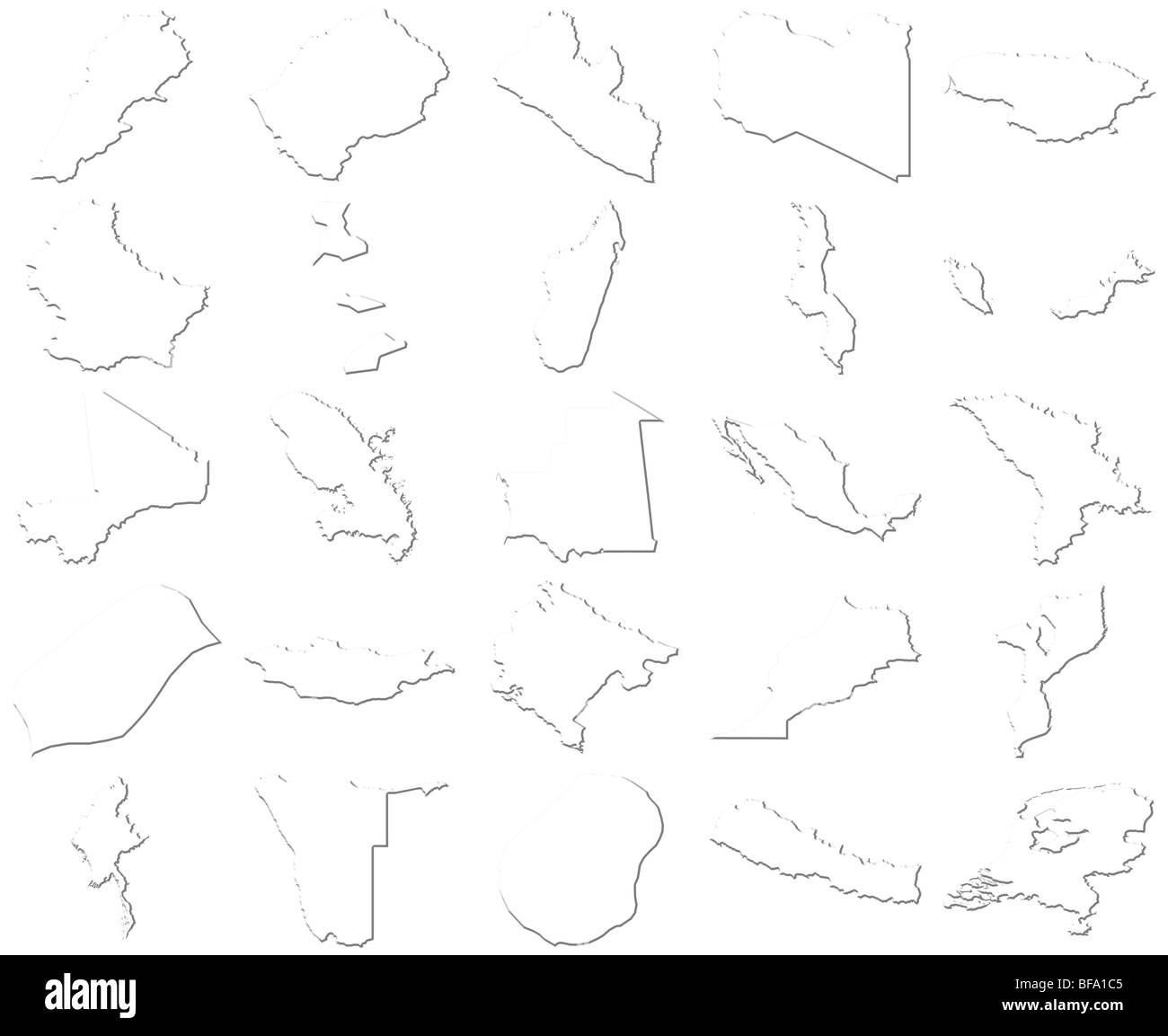 Libya map Black and White Stock Photos & Images - Alamy