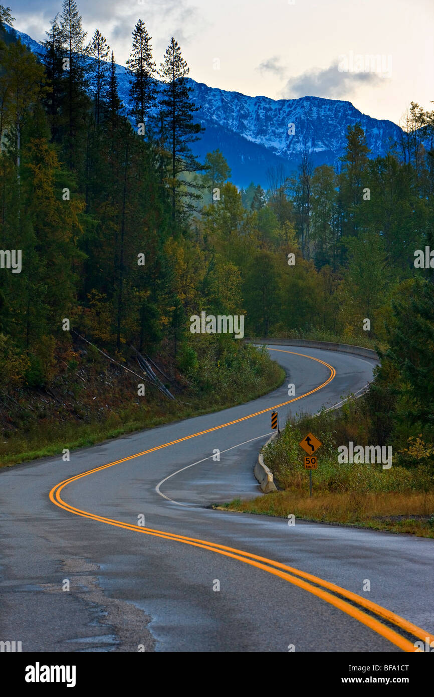 Curved mountain road in hi-res stock photography and images - Alamy