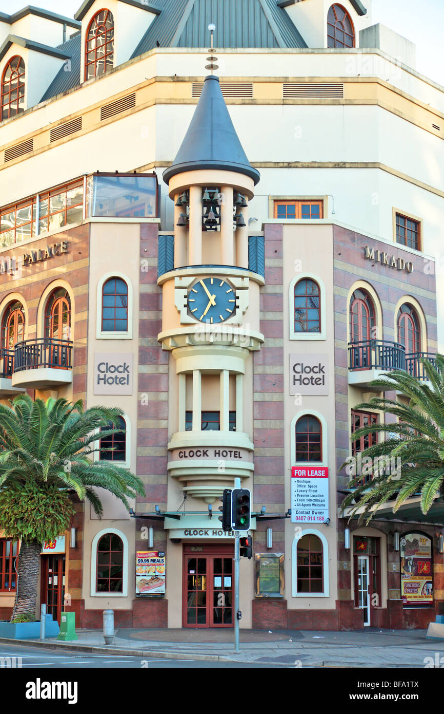 Clock tower as part of a commercial building Stock Photo - Alamy