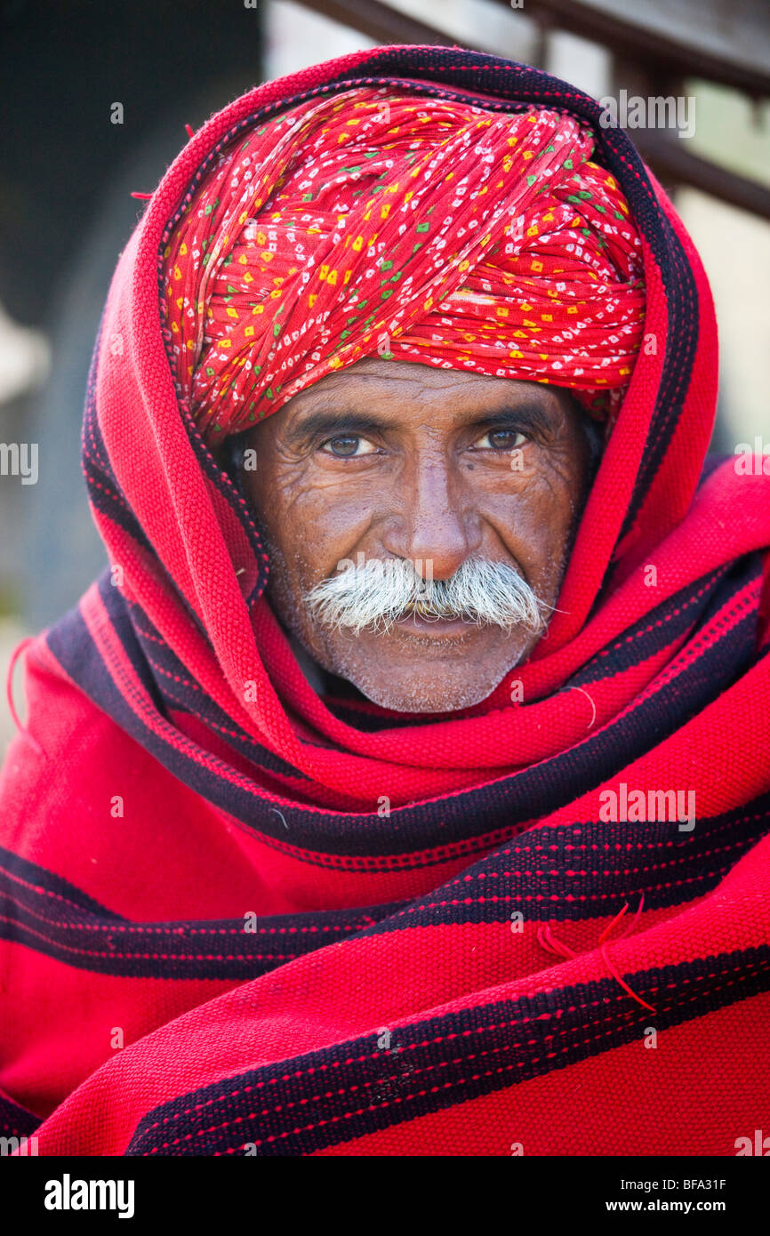 Rajput man at the Camel Fair in Pushkar Rajasthan India Stock Photo - Alamy