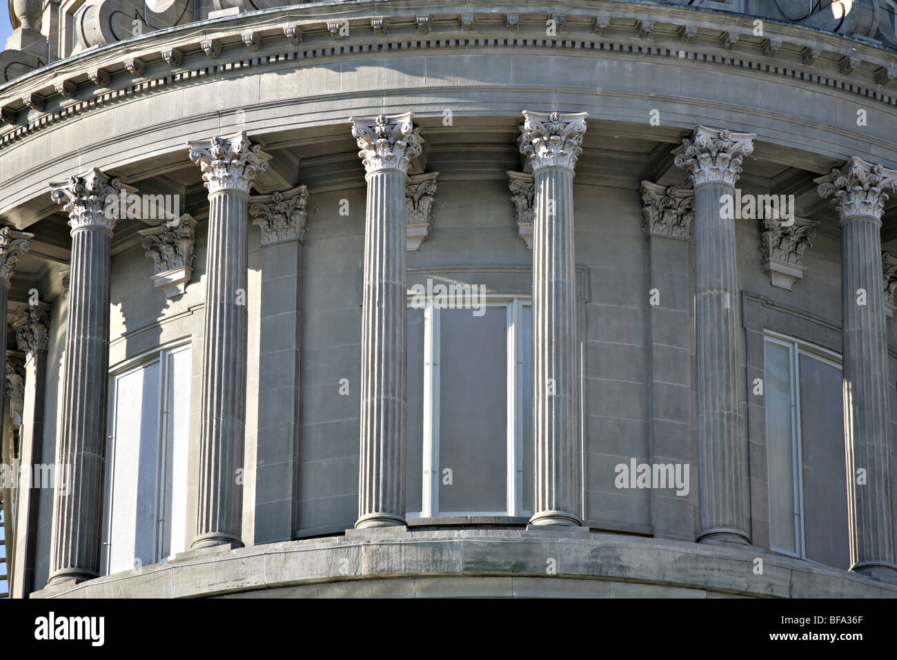 Columns at the Idaho State Capitol building in Boise Idaho Stock Photo ...