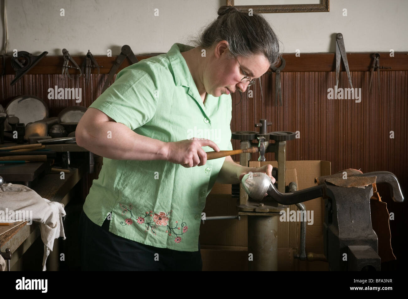 Silver Chasing and Repousse , silversmith Martha Hopkins , Baltimore ...