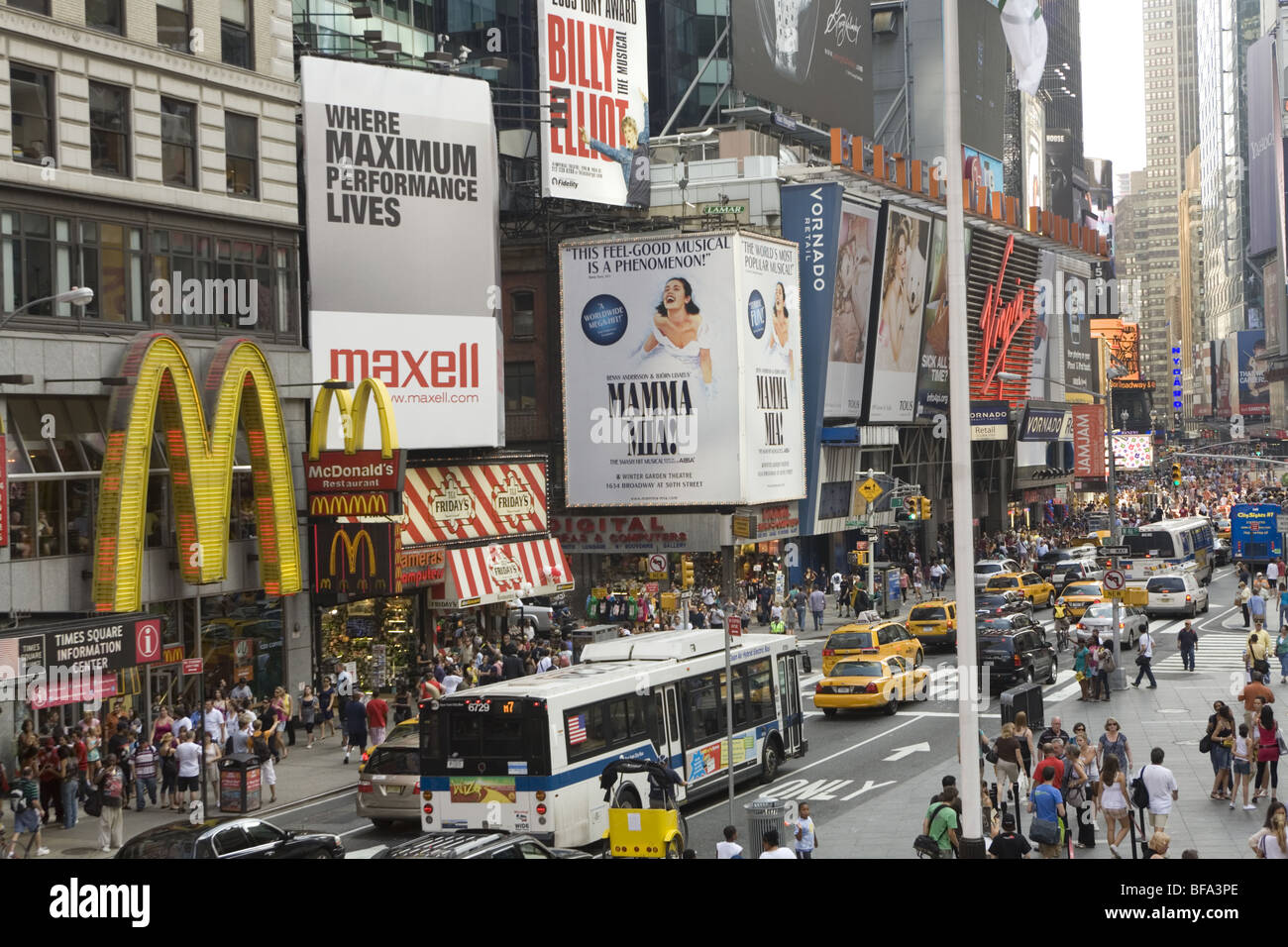 Times Square area of New York City Stock Photo - Alamy