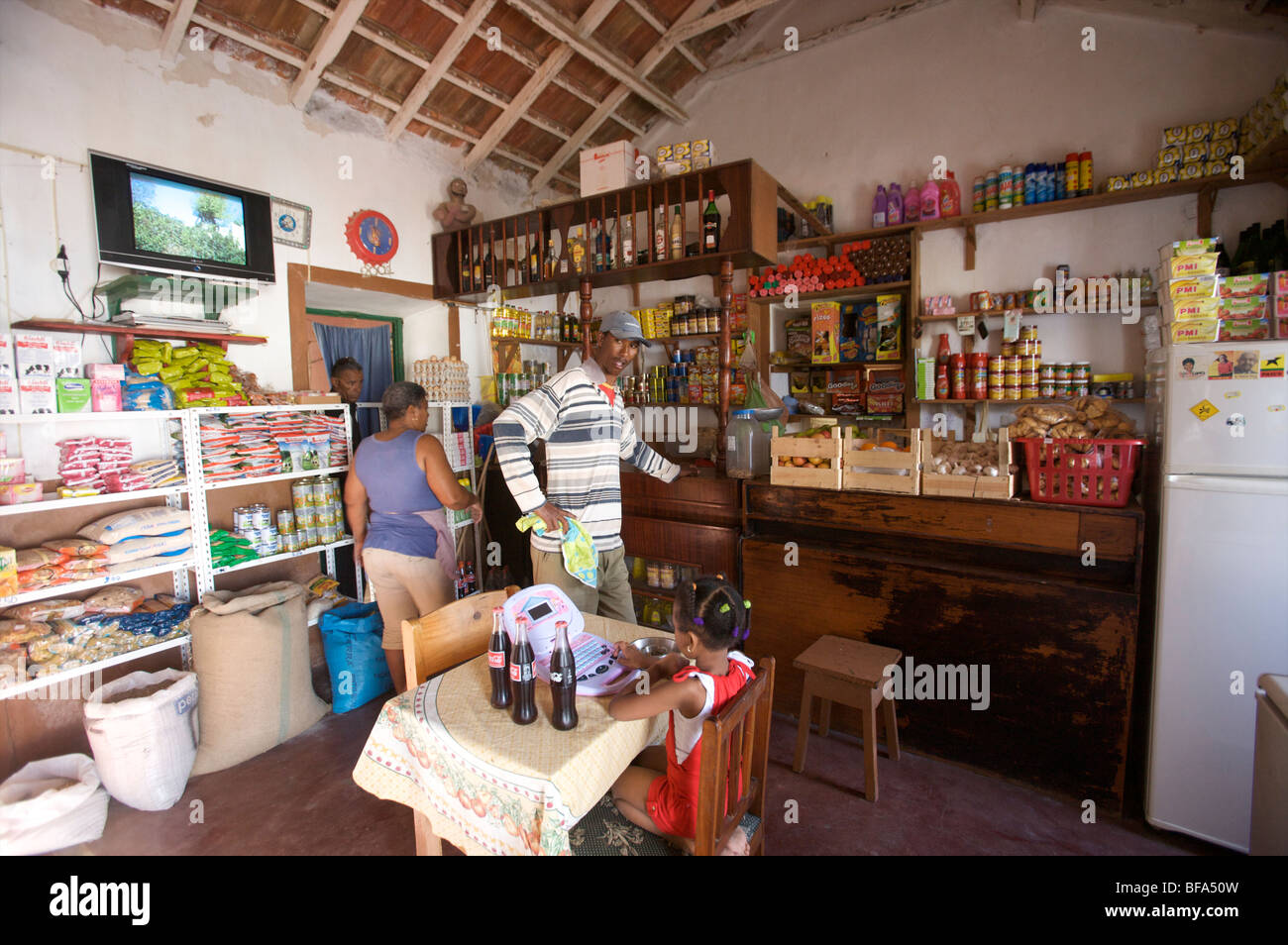 On the harbour of Sal Rei, capitale of Boa Vista, Cape-Verde Stock ...