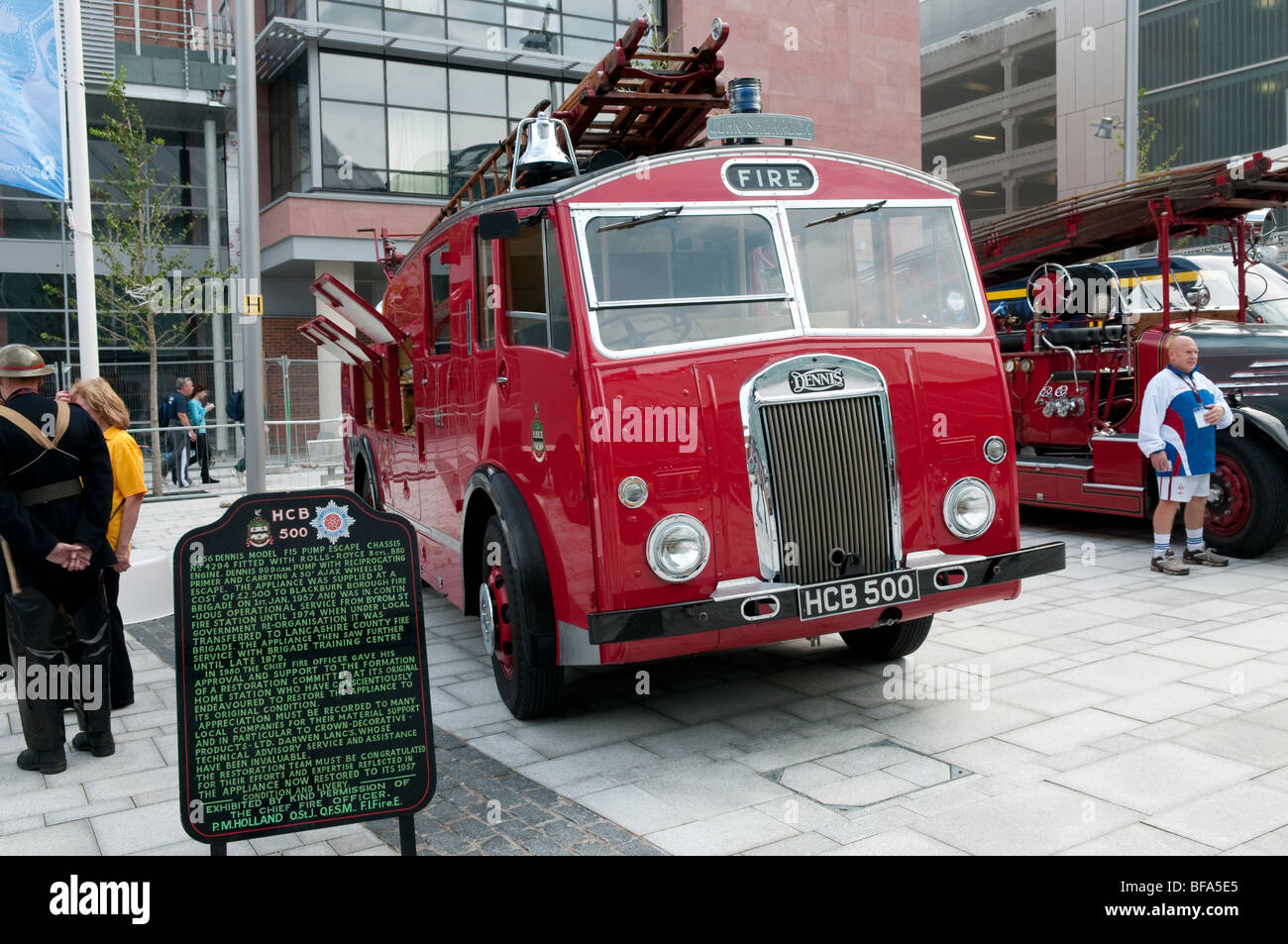 1956 Dennis F15 Pump Escape Fire Engine Stock Photo - Alamy