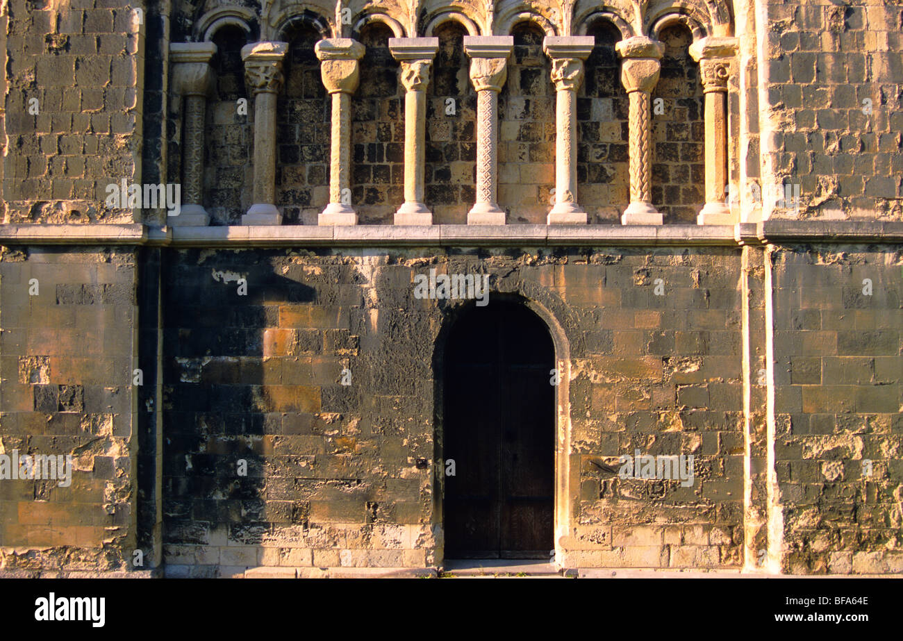 Canterbury Cathedral, Romanesque south-east transept Stock Photo - Alamy