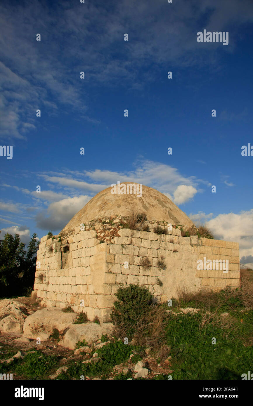 Israel, Sharon region. The Sheikh's Tomb north of Migdal Afek ...