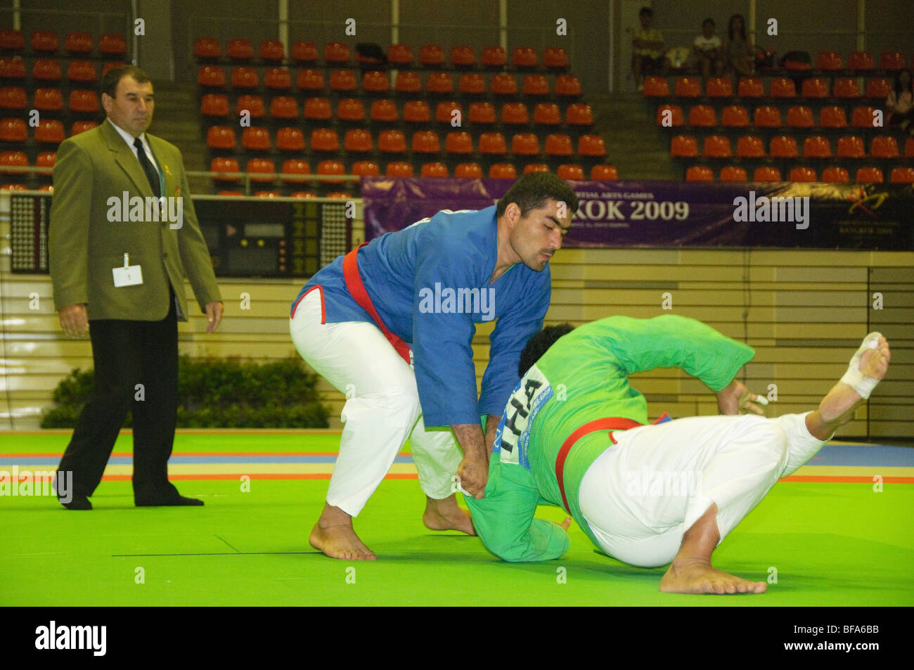 Kurash Uzbeki jacket wrestling action at the SE Asian Martial Arts ...