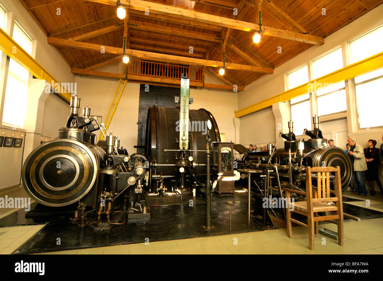 Bochnia salt mine engine room Stock Photo - Alamy
